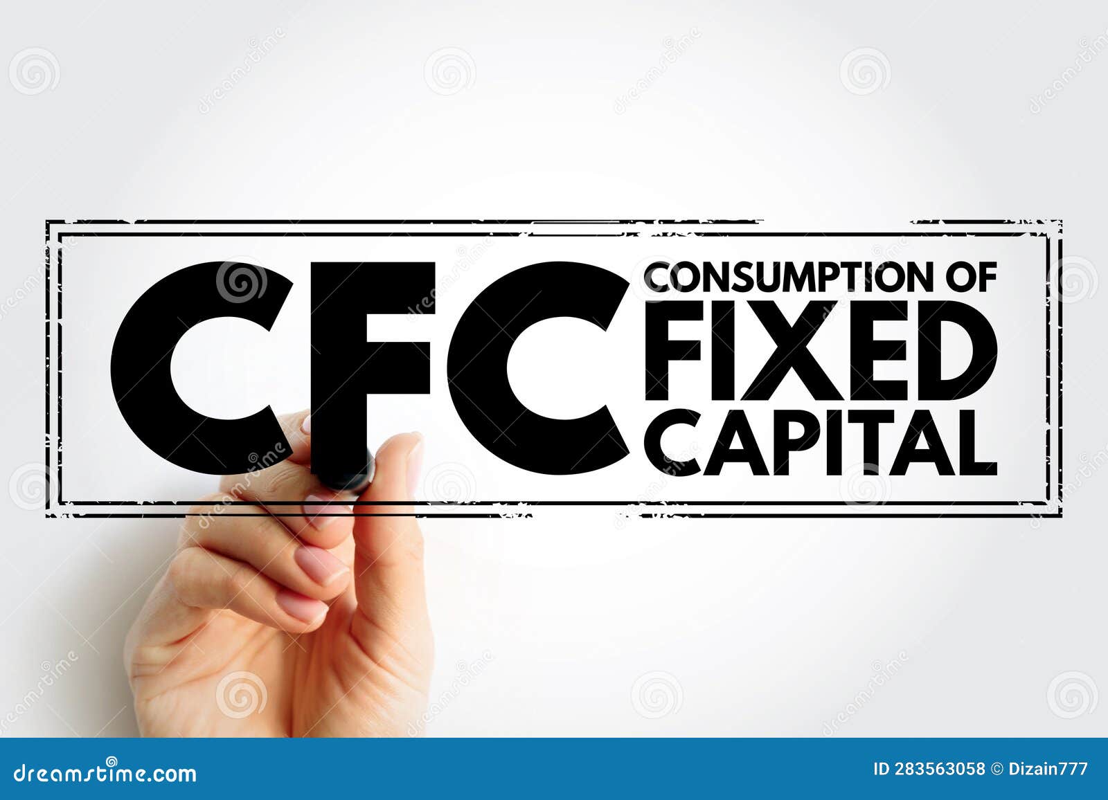 Consumption Of Fixed Capital CFC Is Shown Using The Text Royalty-Free Stock Photo ...