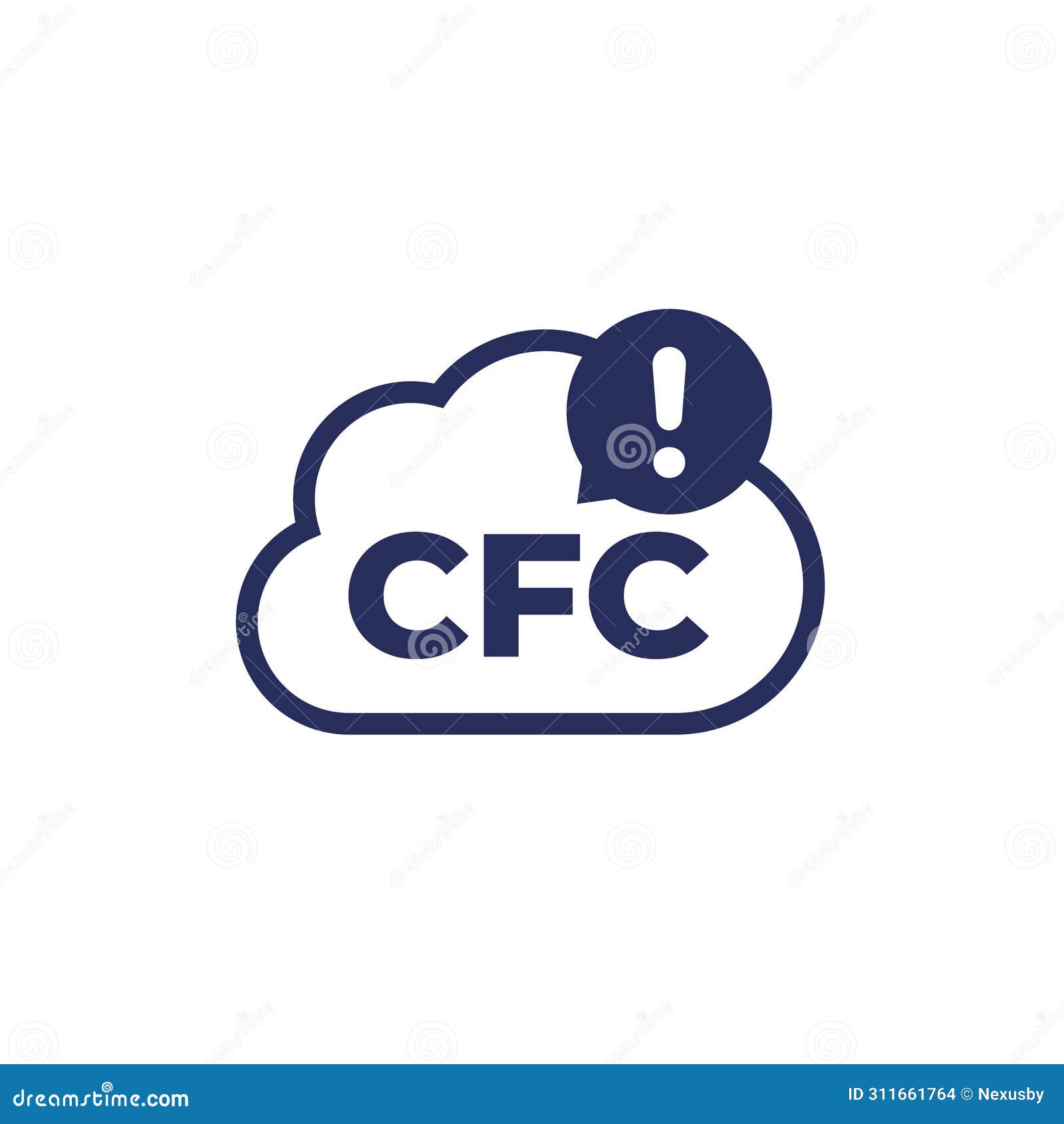 CFC Icon with Cloud, Chlorofluorocarbons Vector Stock Illustration ... CFC Icon with Cloud, Chlorofluorocarbons Vector Stock Illustration ...