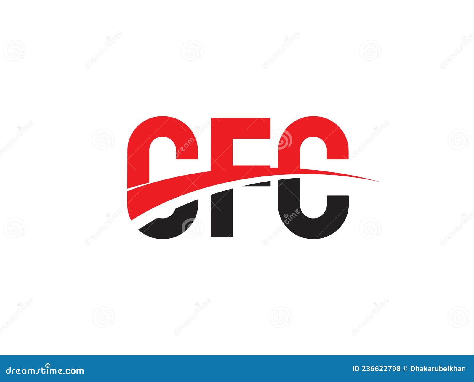 CFC Letter Initial Logo Design Vector Illustration Stock Vector ...