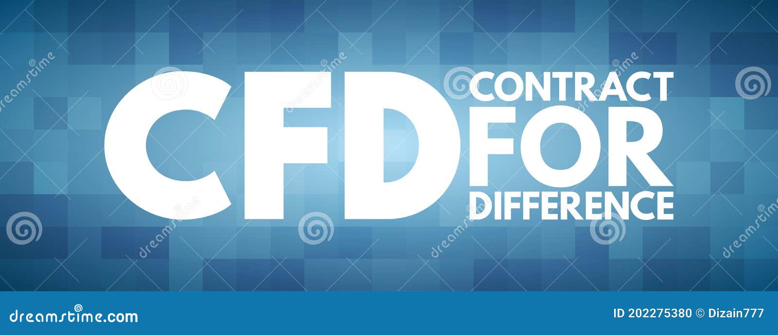 CFD, Contract For Difference. Concept With Keywords, Letters And Icons ...