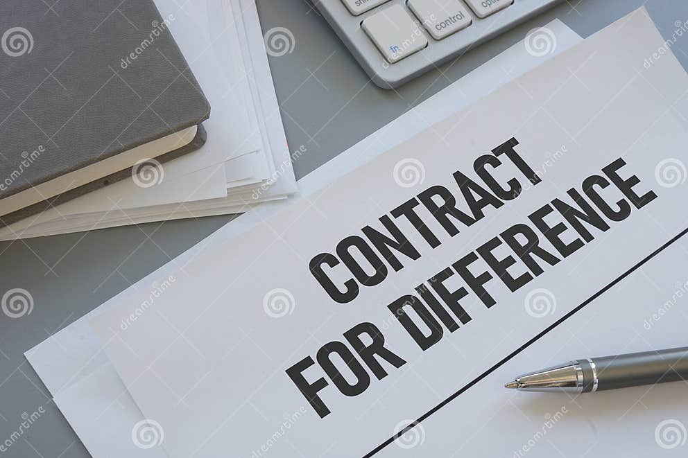 CFD Contracts for Difference is Shown Using the Text Stock Image ...