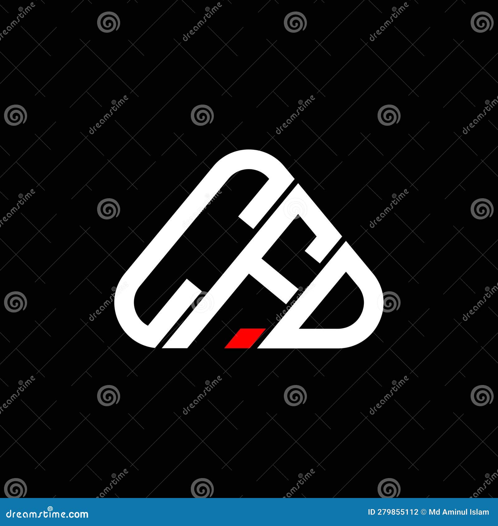 CFD Letter Logo Creative Design with Vector Graphic, CFD Simple and ...