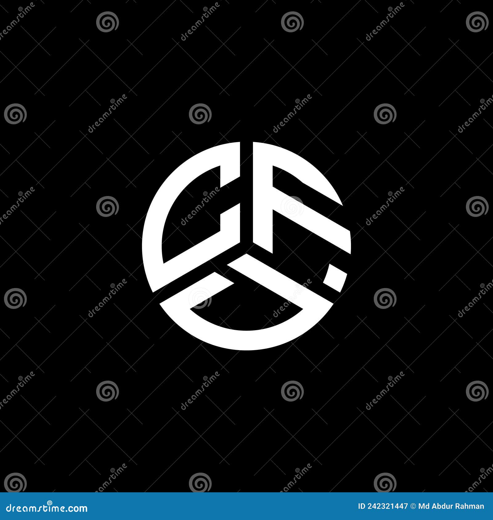 CFD Letter Logo Design on White Background. CFD Creative Initials ...