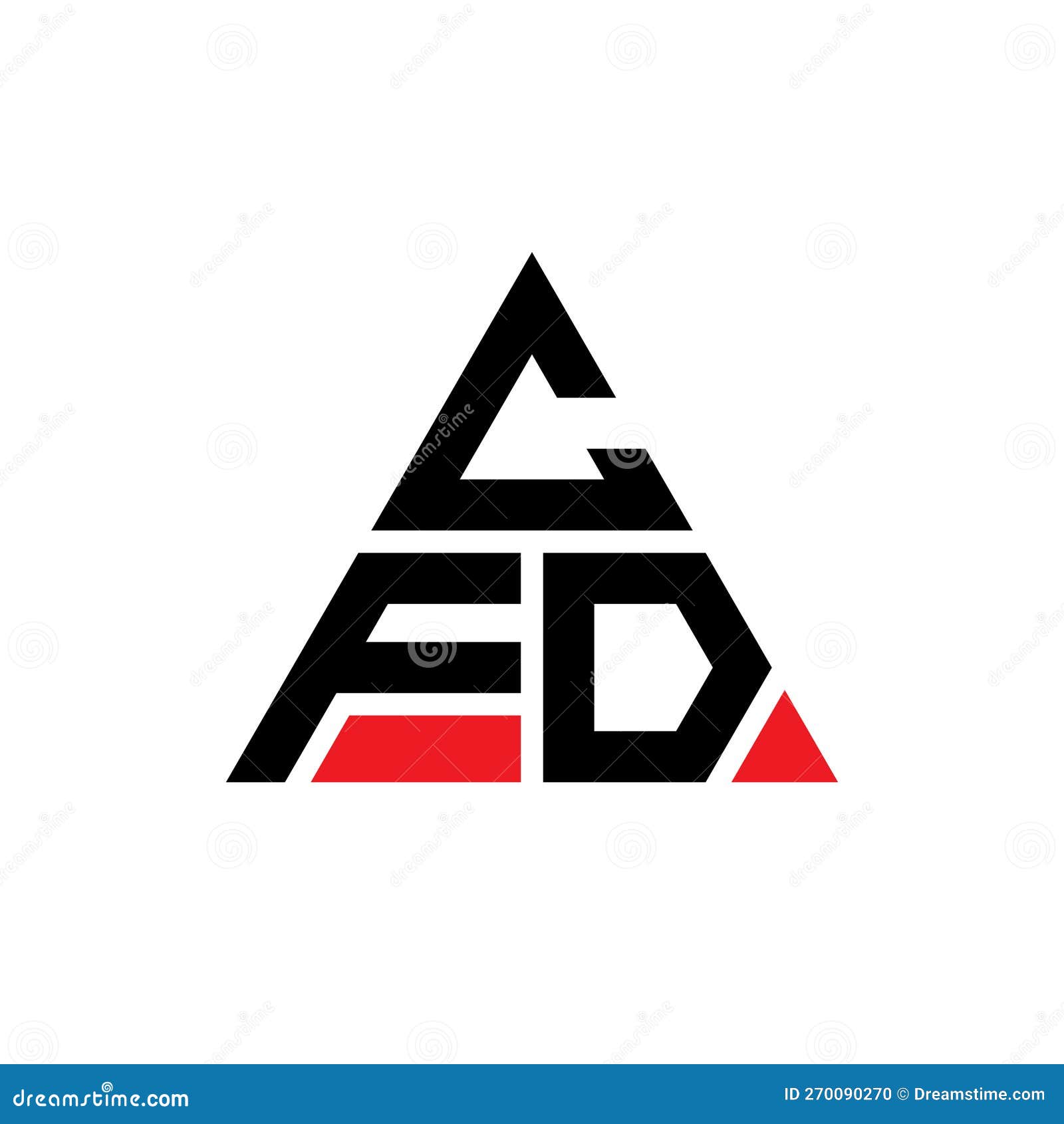 CFD Triangle Letter Logo Design with Triangle Shape. CFD Triangle Logo ...