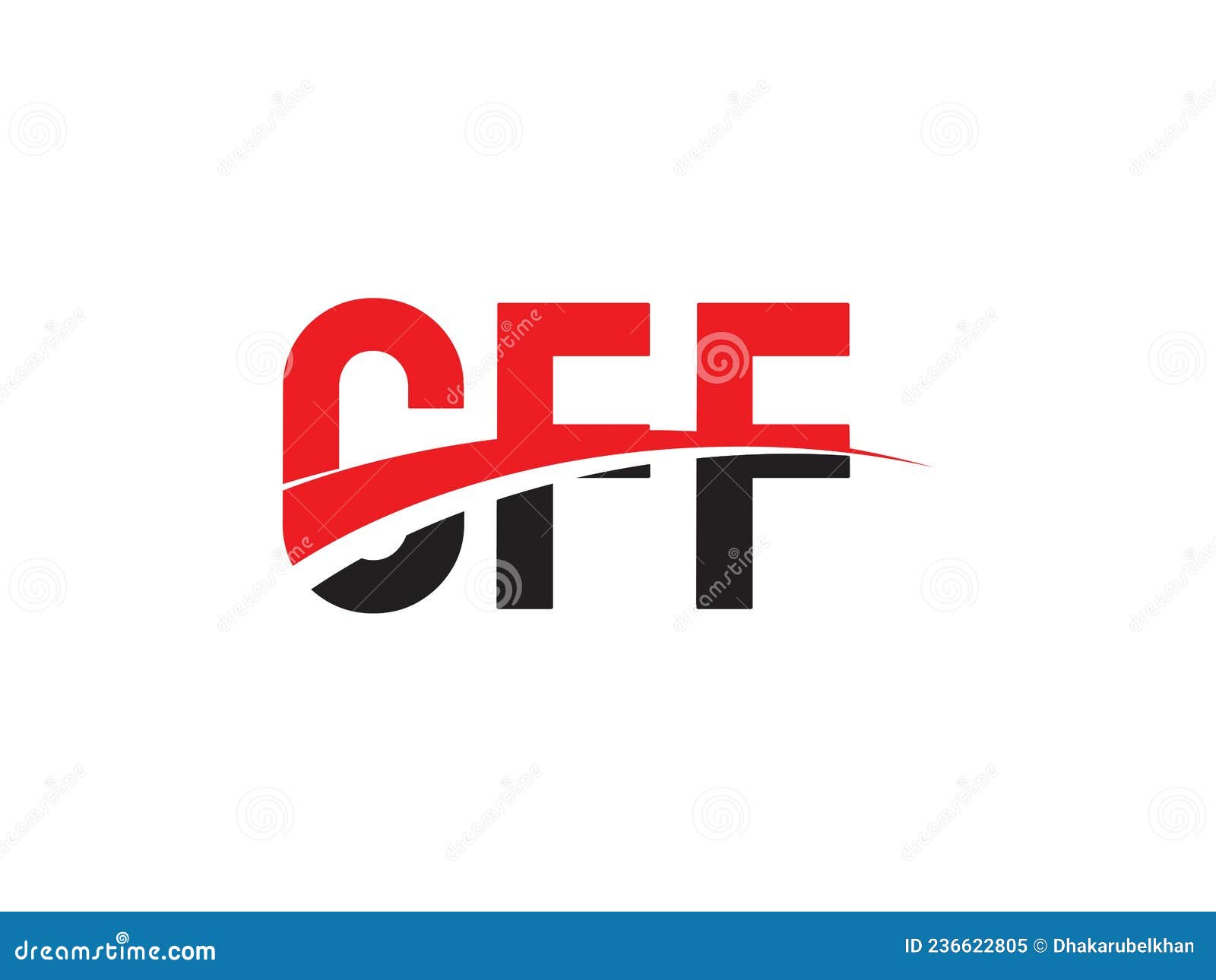 CFF Letter Initial Logo Design Vector Illustration Stock Vector ...