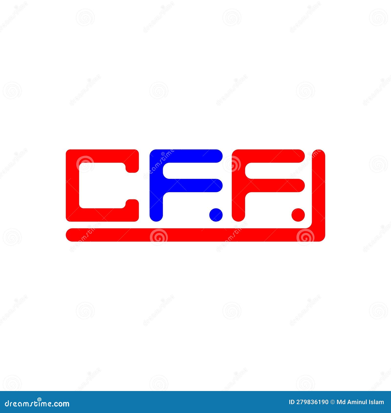 CFF Letter Logo Creative Design with Vector Graphic, CFF Stock Vector ...