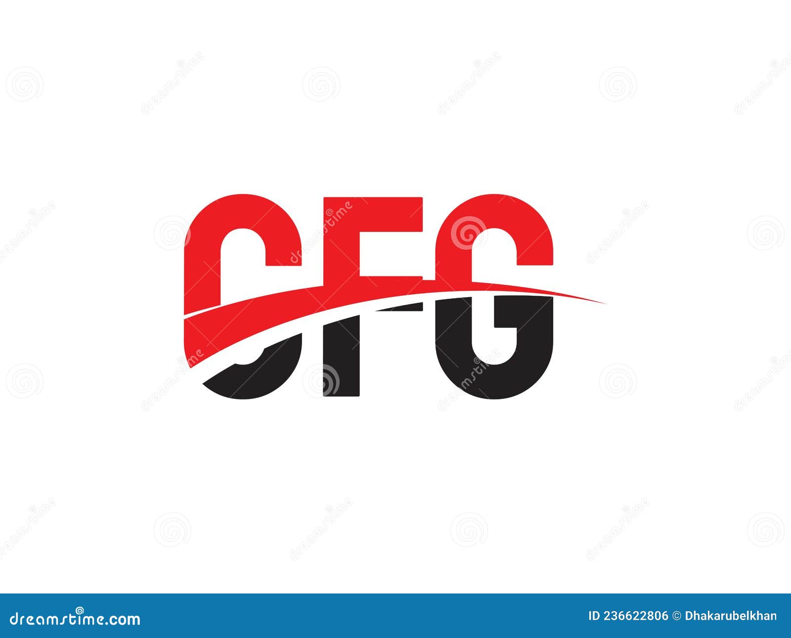 CFG Letter Initial Logo Design Vector Illustration Stock Vector ...