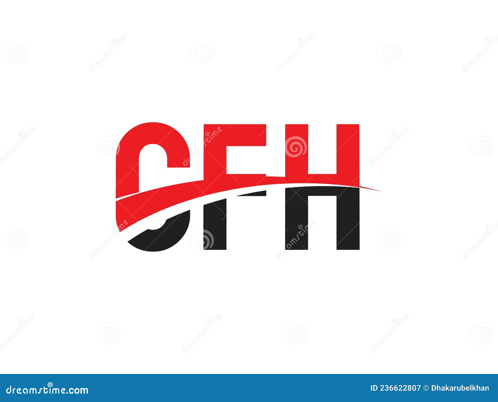 CFH Letter Initial Logo Design Vector Illustration Stock Vector ...