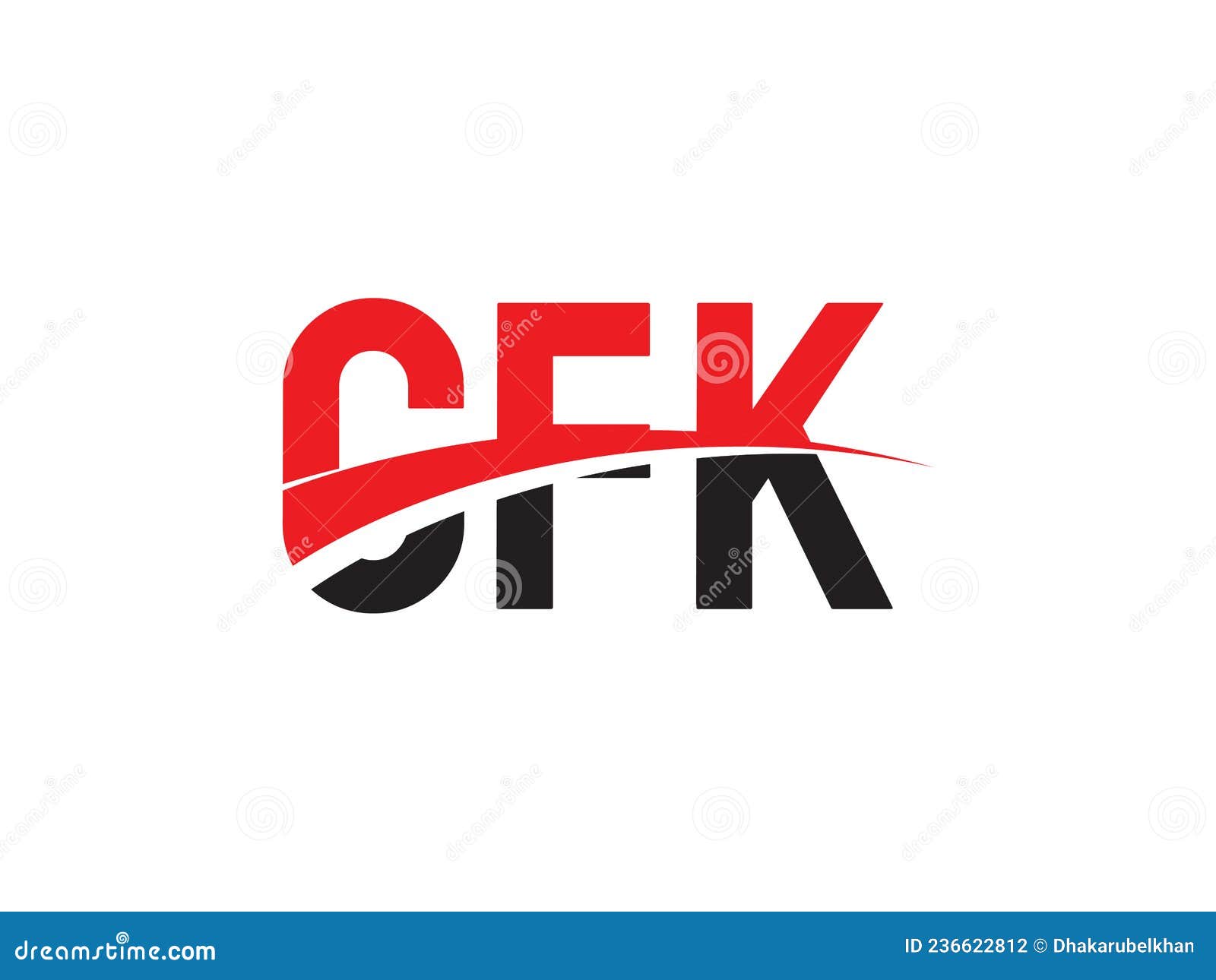 CFK Letter Initial Logo Design Vector Illustration Stock Vector ...