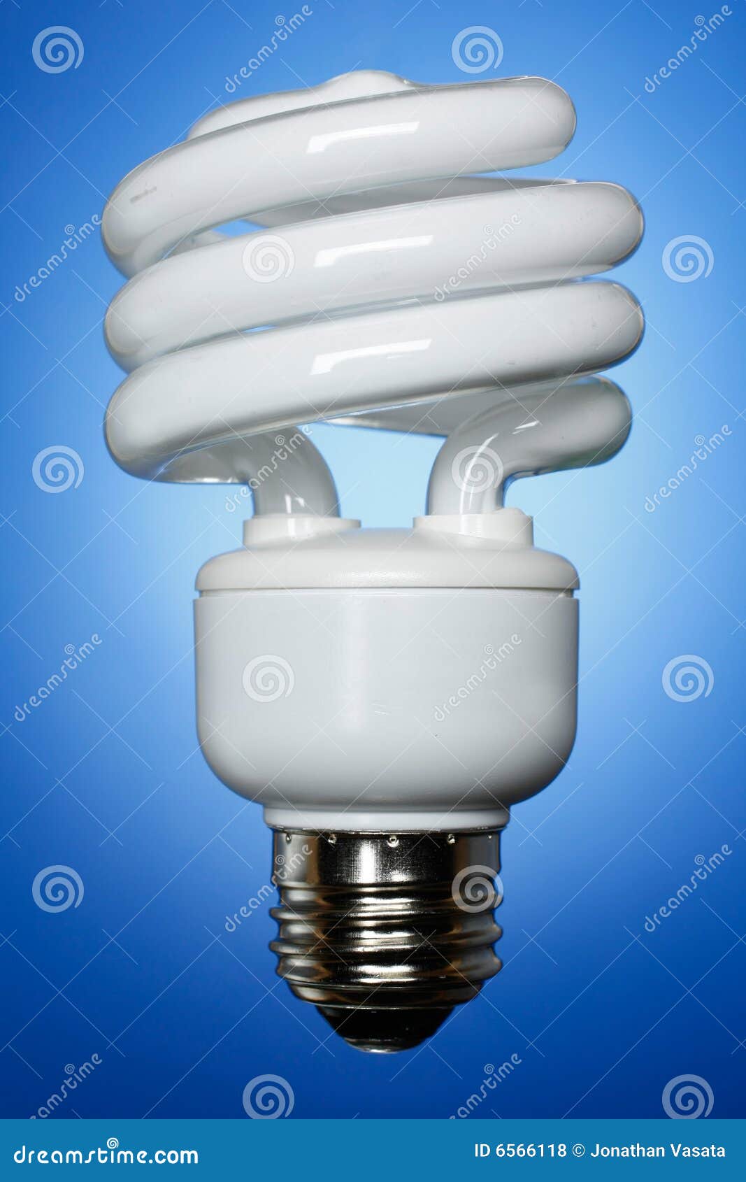 CFL lightbulb, front lit stock photo. Image of technology - 6566118