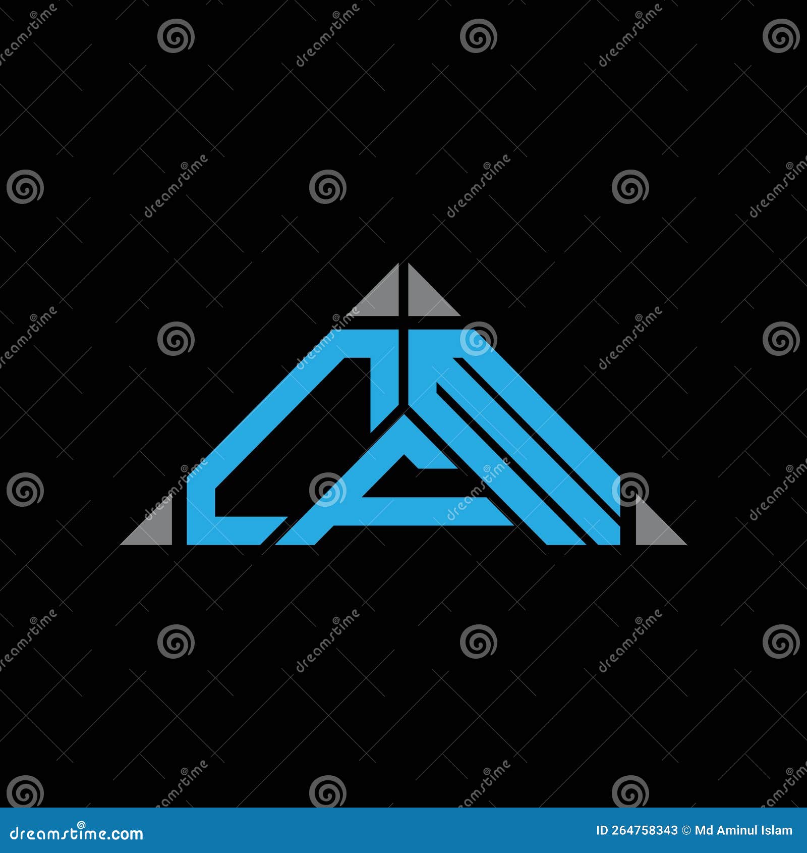 CFM Letter Logo Creative Design with Vector Graphic, Stock Illustration ...