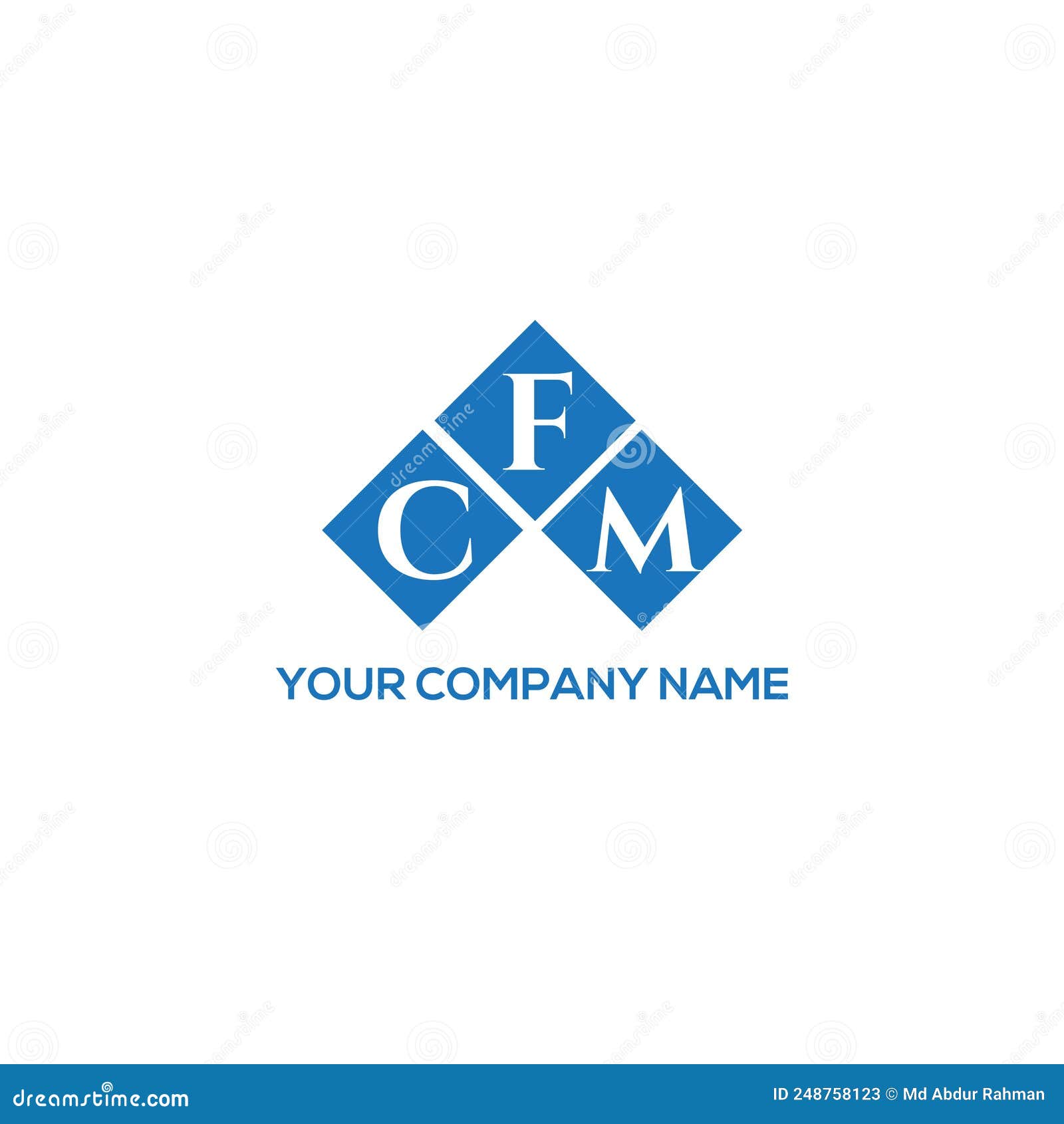 CFM Letter Logo Design on BLACK Background. CFM Creative Initials ...