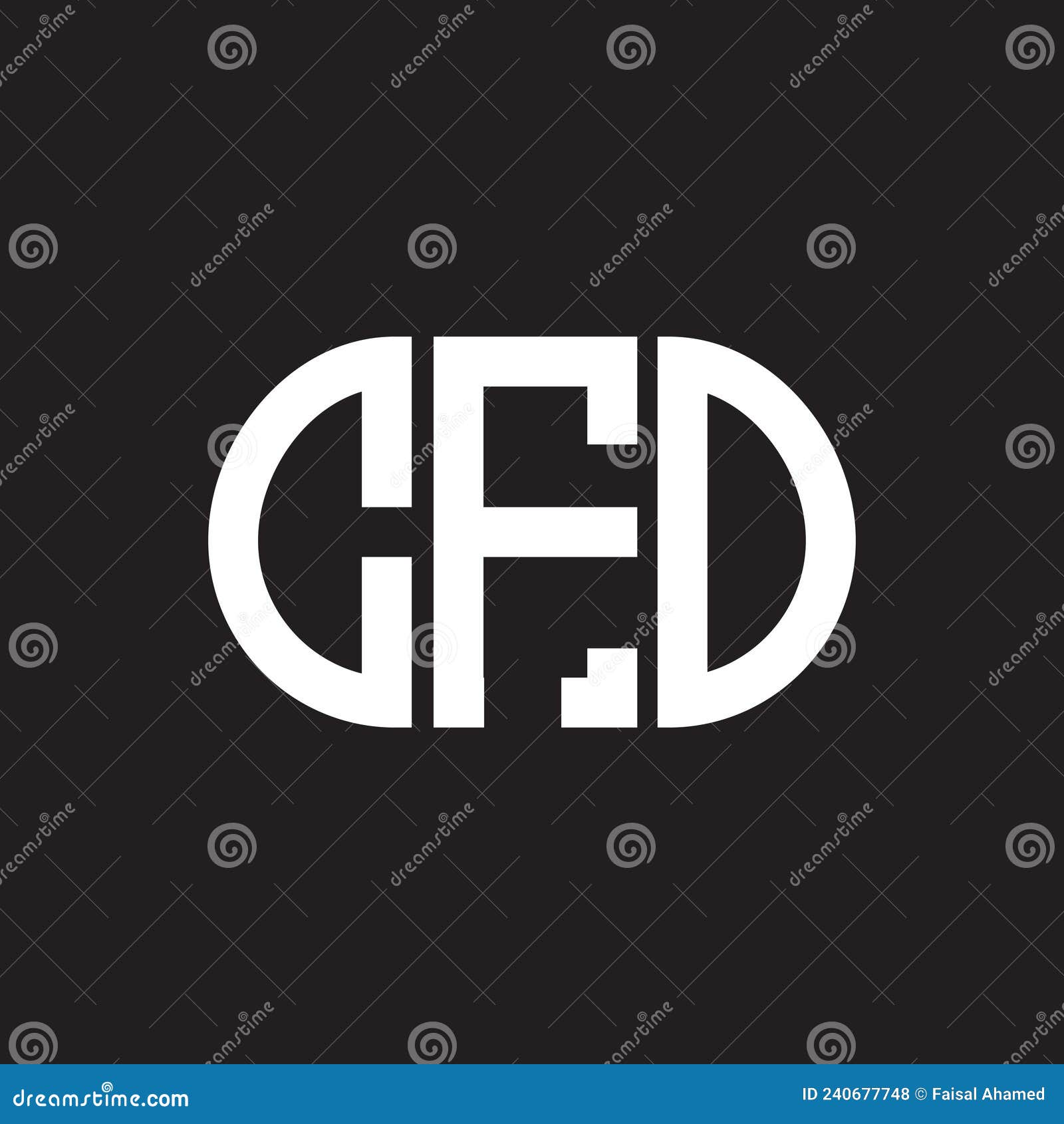 CFO Letter Logo Design on Black Background. CFO Creative Initials ...
