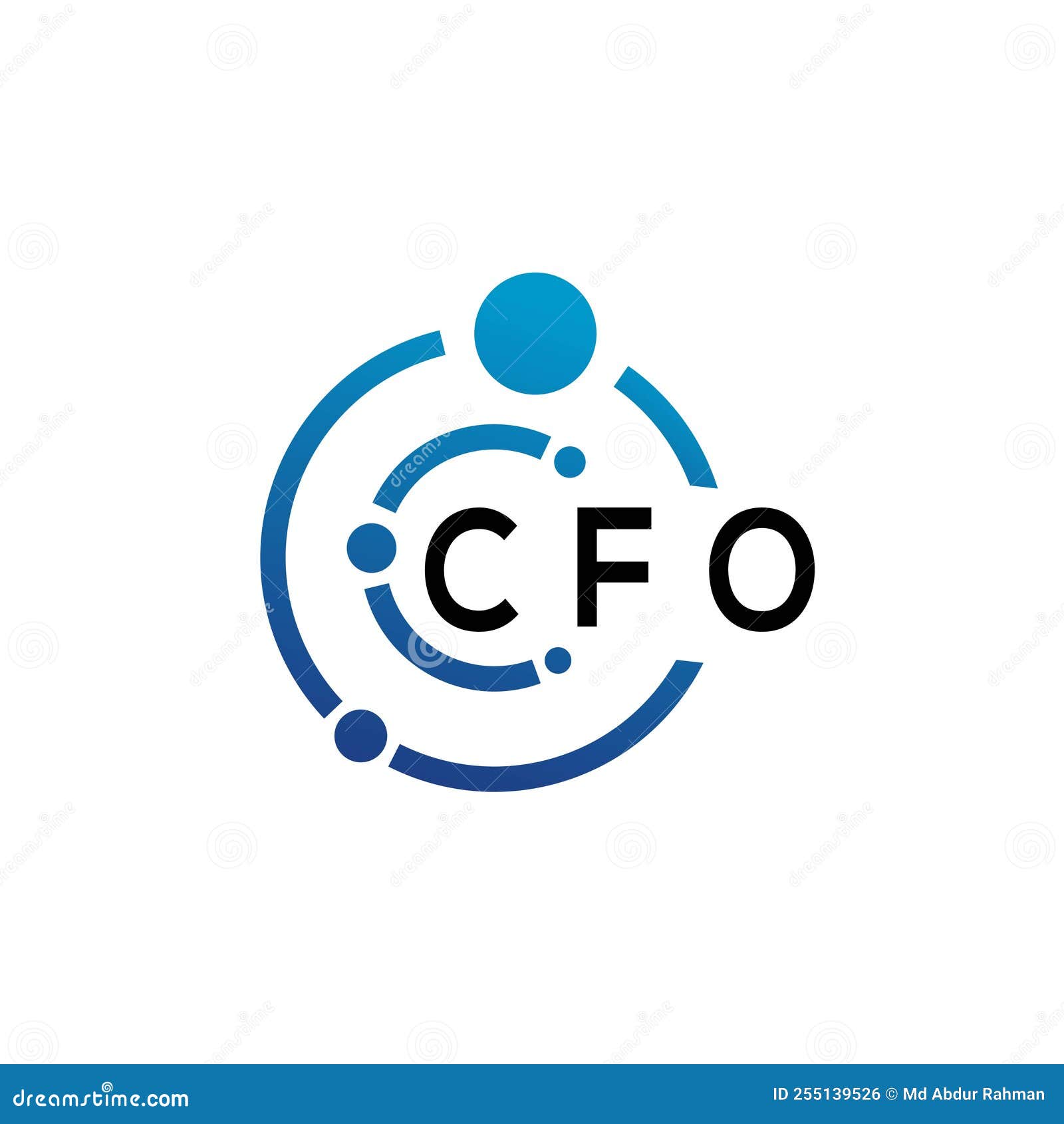 CFO Letter Logo Design On White Background. CFO Creative Initials ...