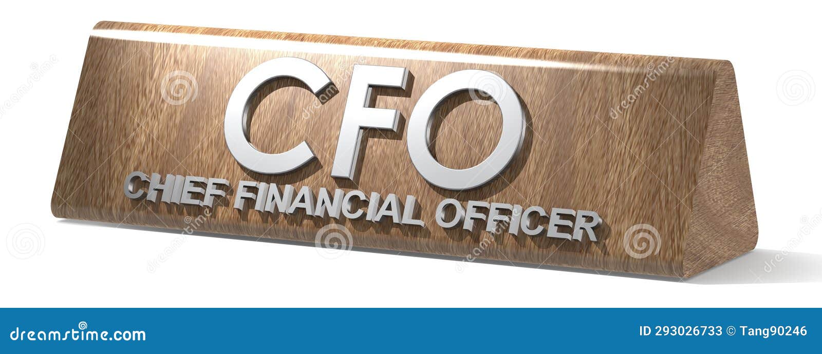CFO word on wooden banner stock illustration. Illustration of budgeting ...
