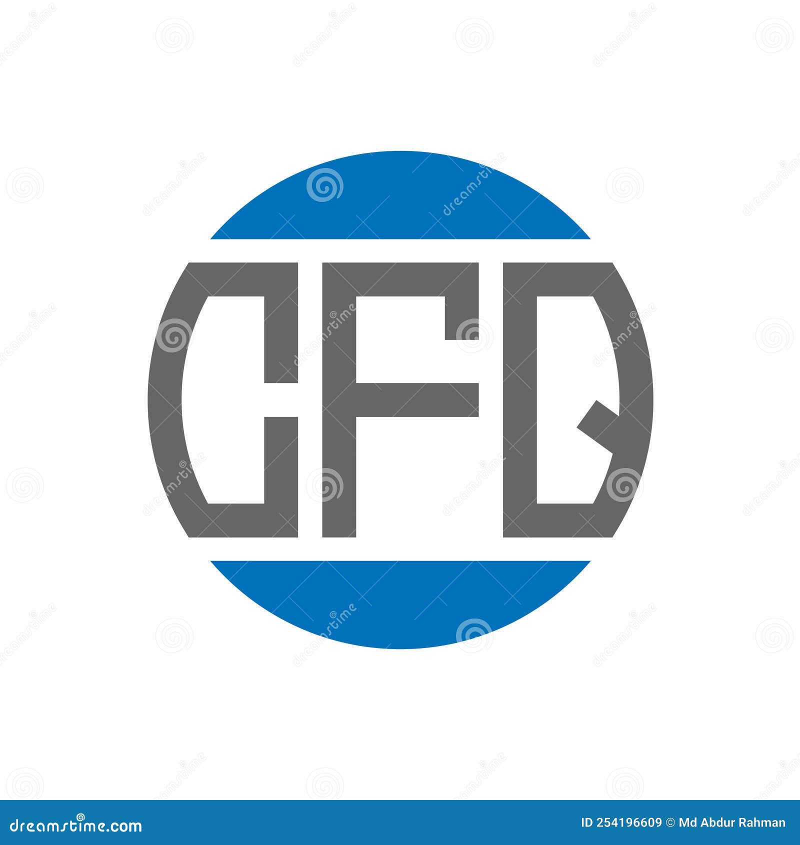 CFQ Letter Logo Design on White Background. CFQ Creative Initials ...