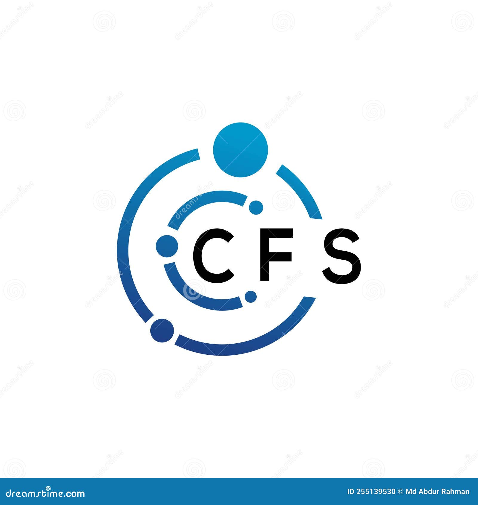 CFS Letter Logo Design on White Background. CFS Creative Initials ...