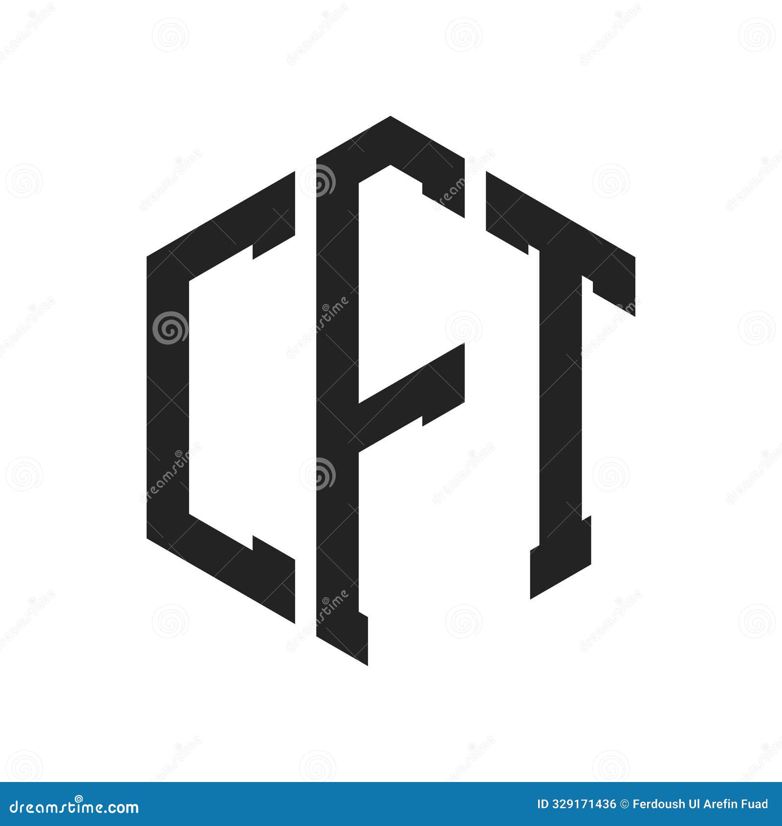 CFT Logo Design. Initial Letter CFT Monogram Logo Using Hexagon Shape ...