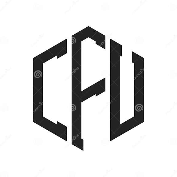 CFU Logo Design. Initial Letter CFU Monogram Logo Using Hexagon Shape ...