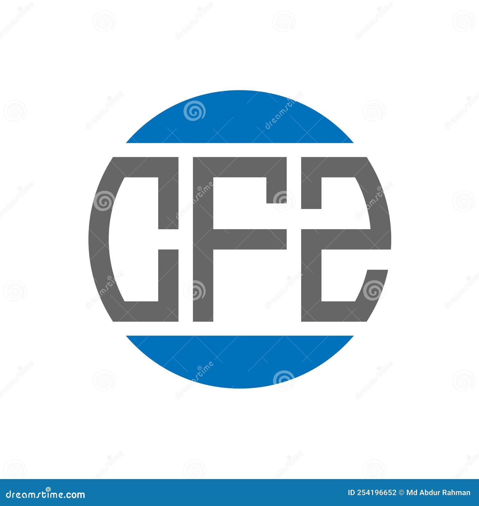 CFZ Letter Logo Design on White Background. CFZ Creative Initials ...