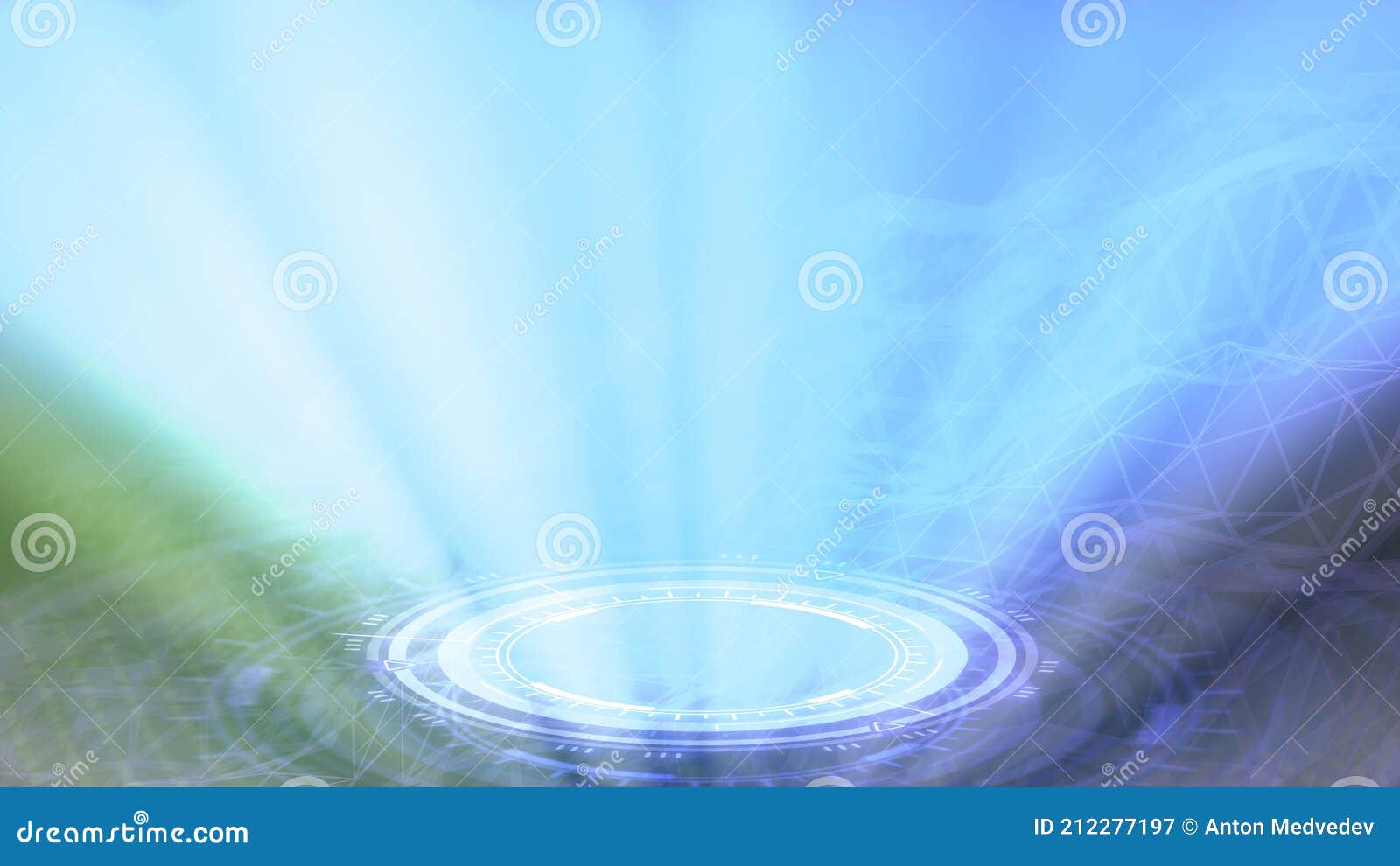 Cg Abstract 3D Rendering, Neon Modern Teleport Background Stock ...