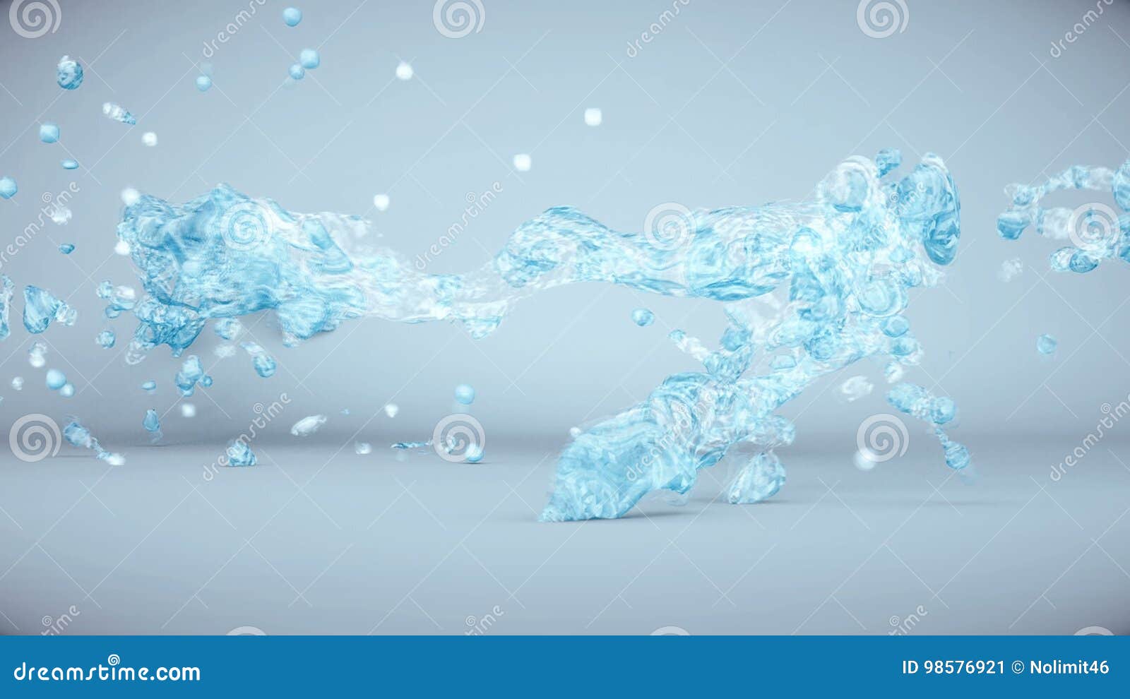 CG-Animation Wasserstrom stock abbildung. Illustration von flüssigkeit ...