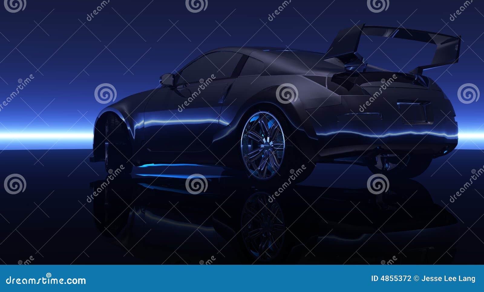 Cg car stock illustration. Illustration of custom, render - 4855372