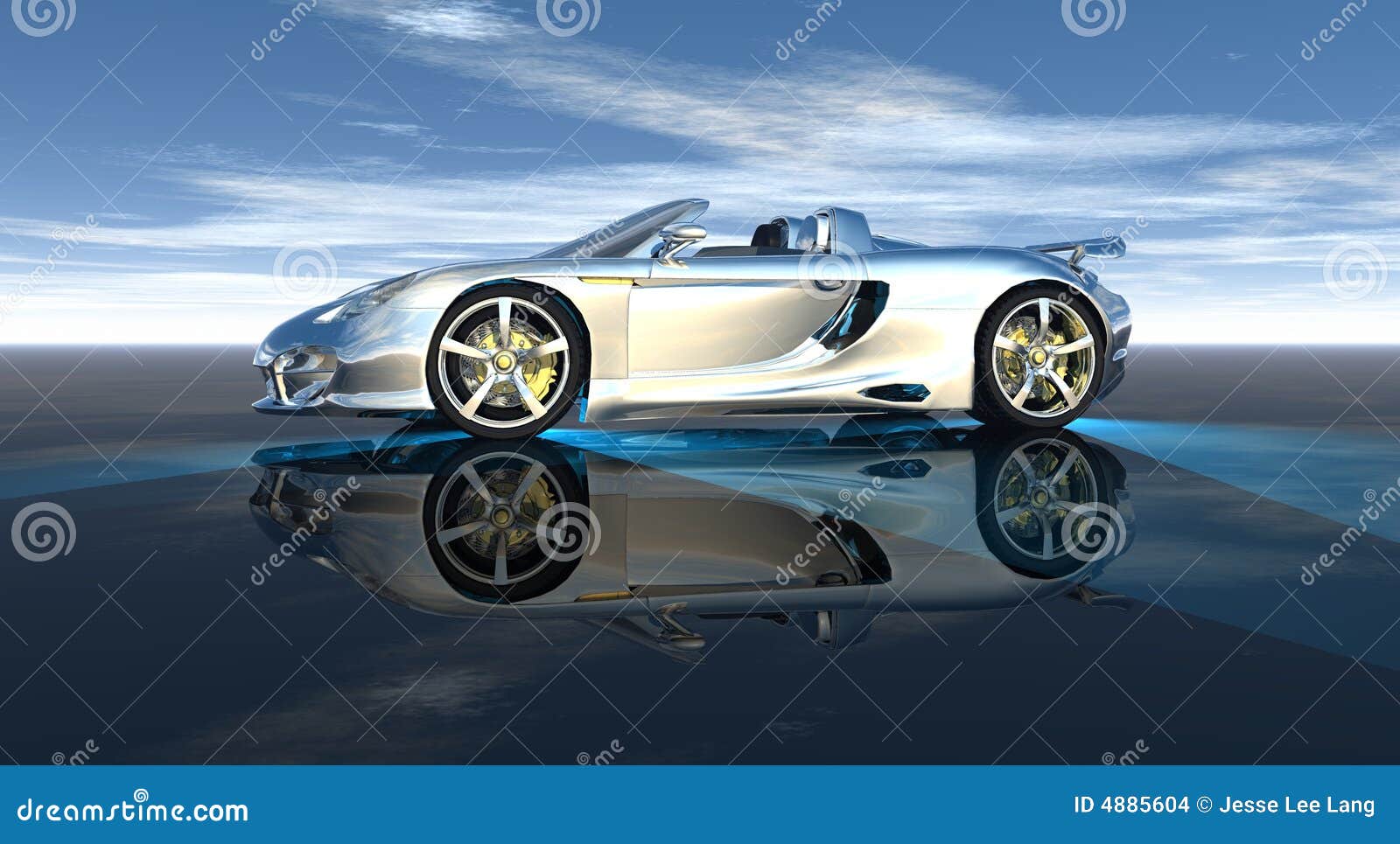 Cg car stock illustration. Illustration of mobile, render - 4885604