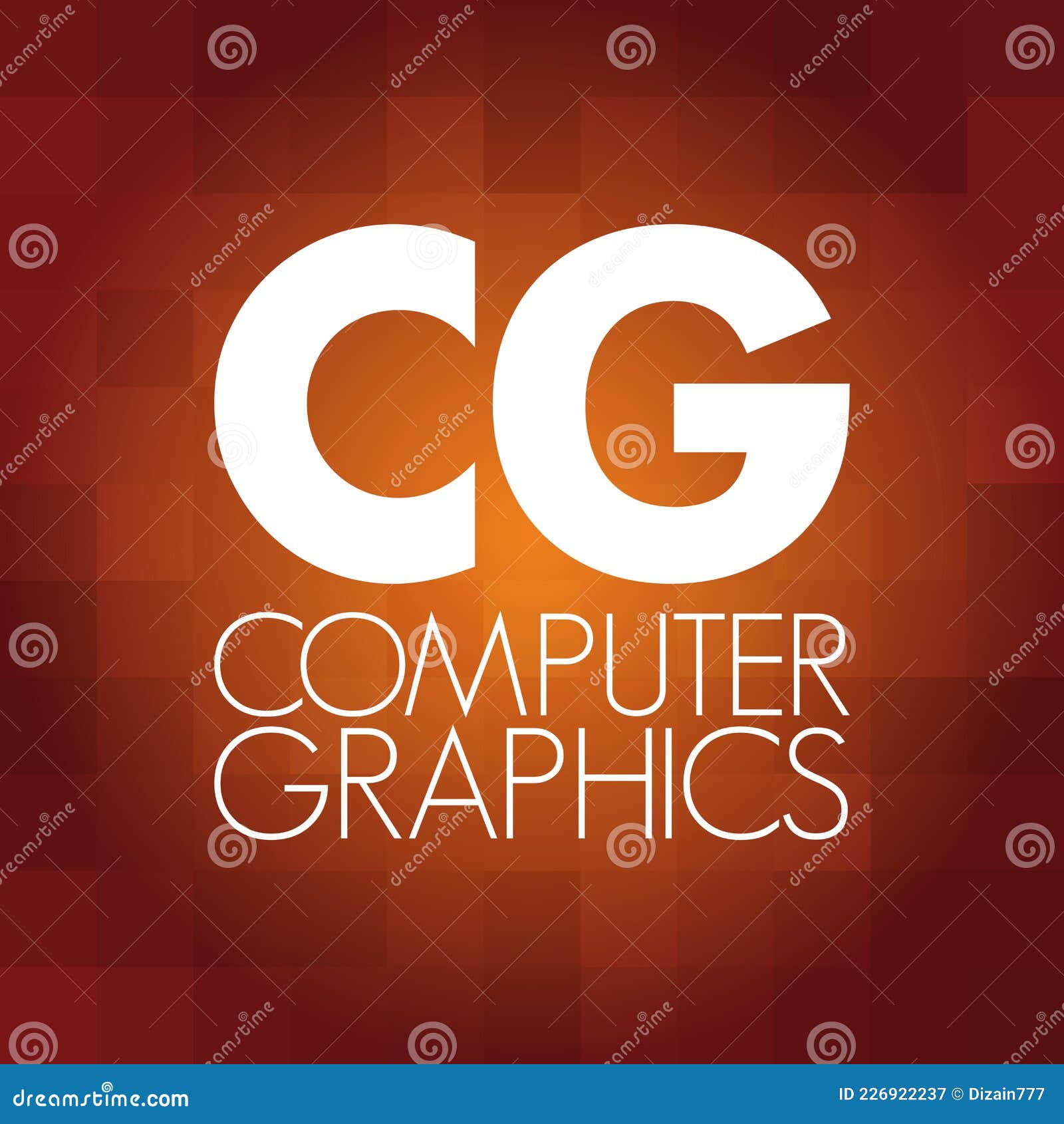 CG - Computer Graphics Acronym, Technology Concept Background Stock ...