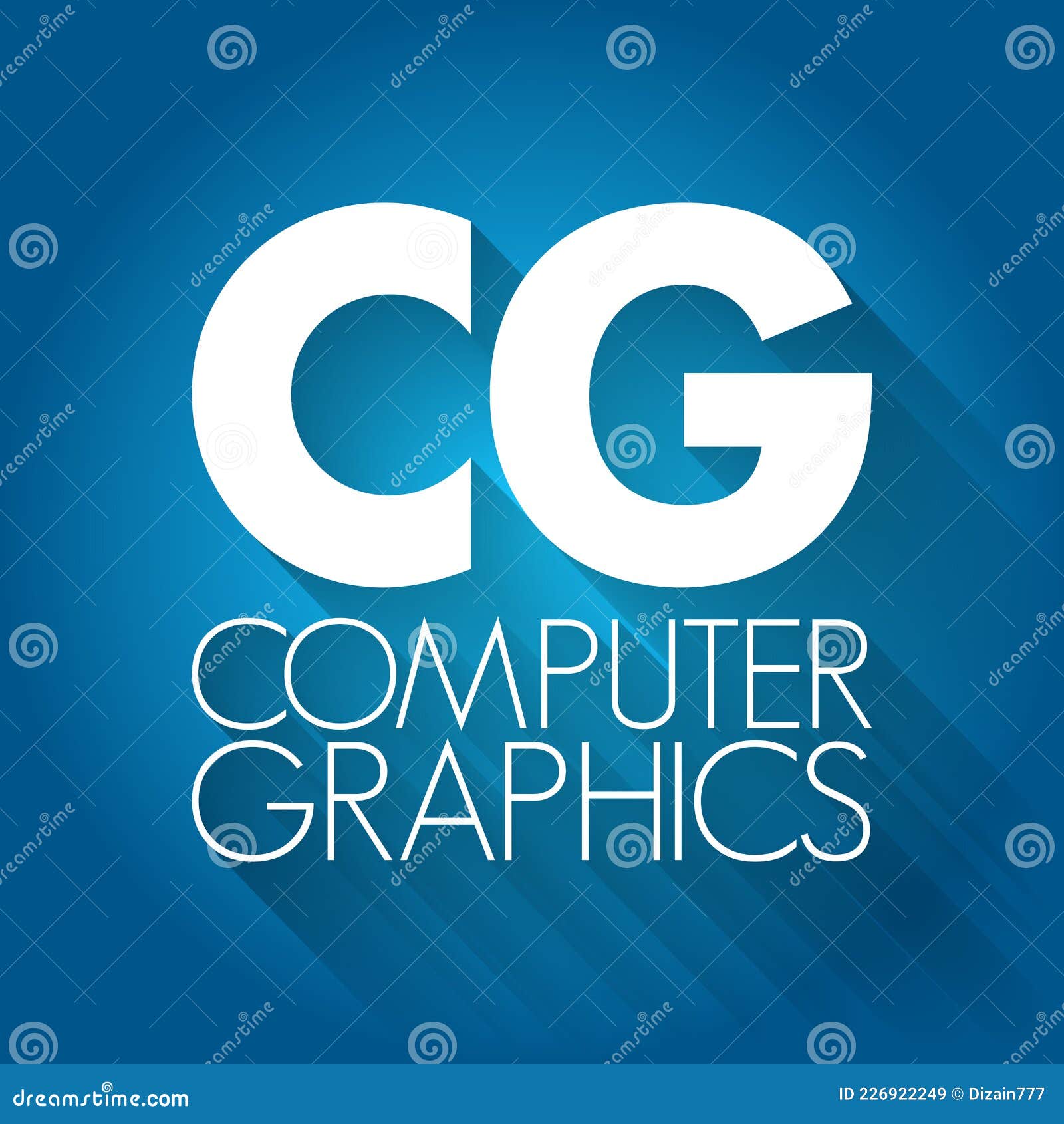 CG - Computer Graphics Acronym, Technology Concept Background Stock ...