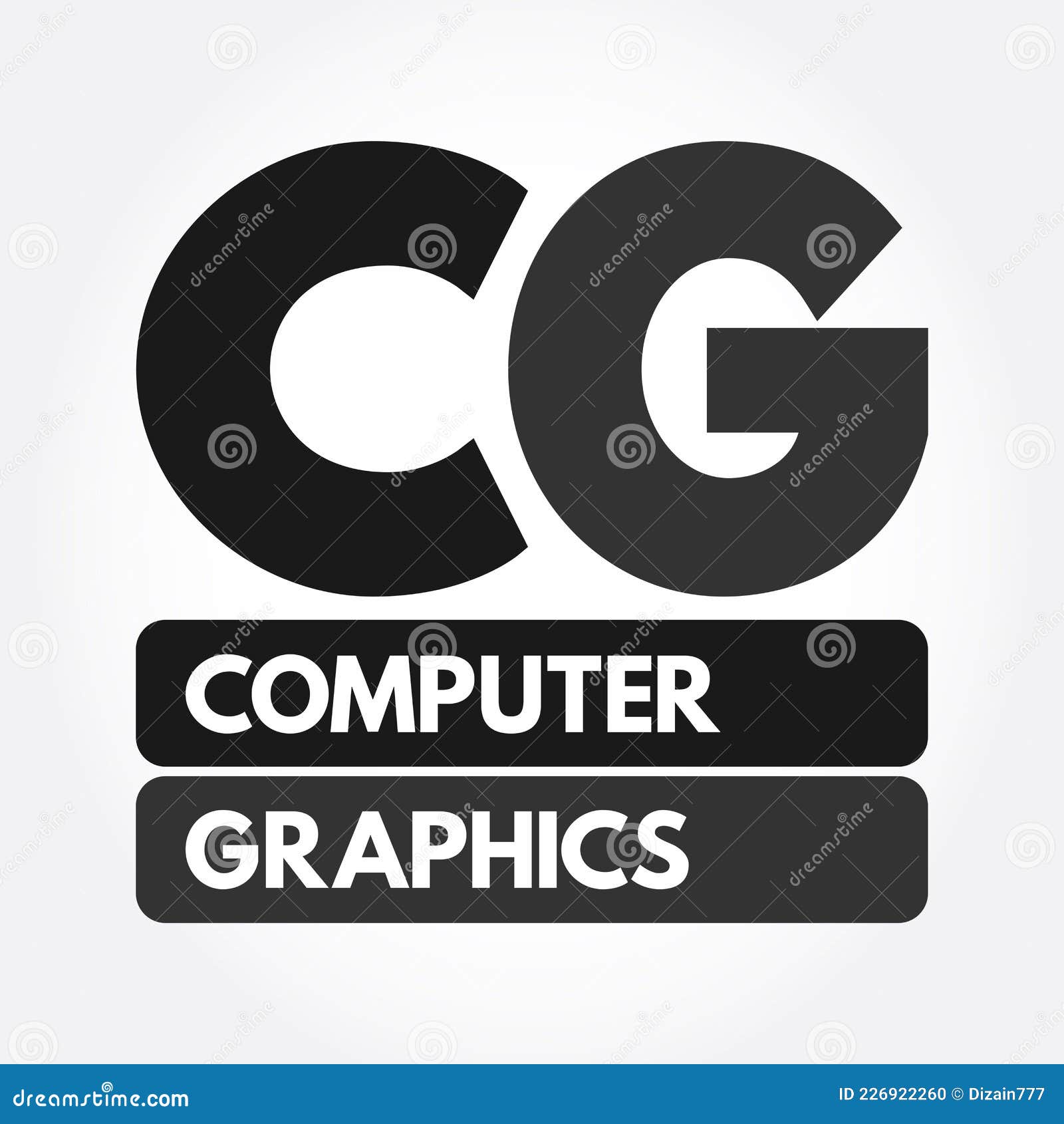 CG - Computer Graphics Acronym, Technology Concept Background Stock ...