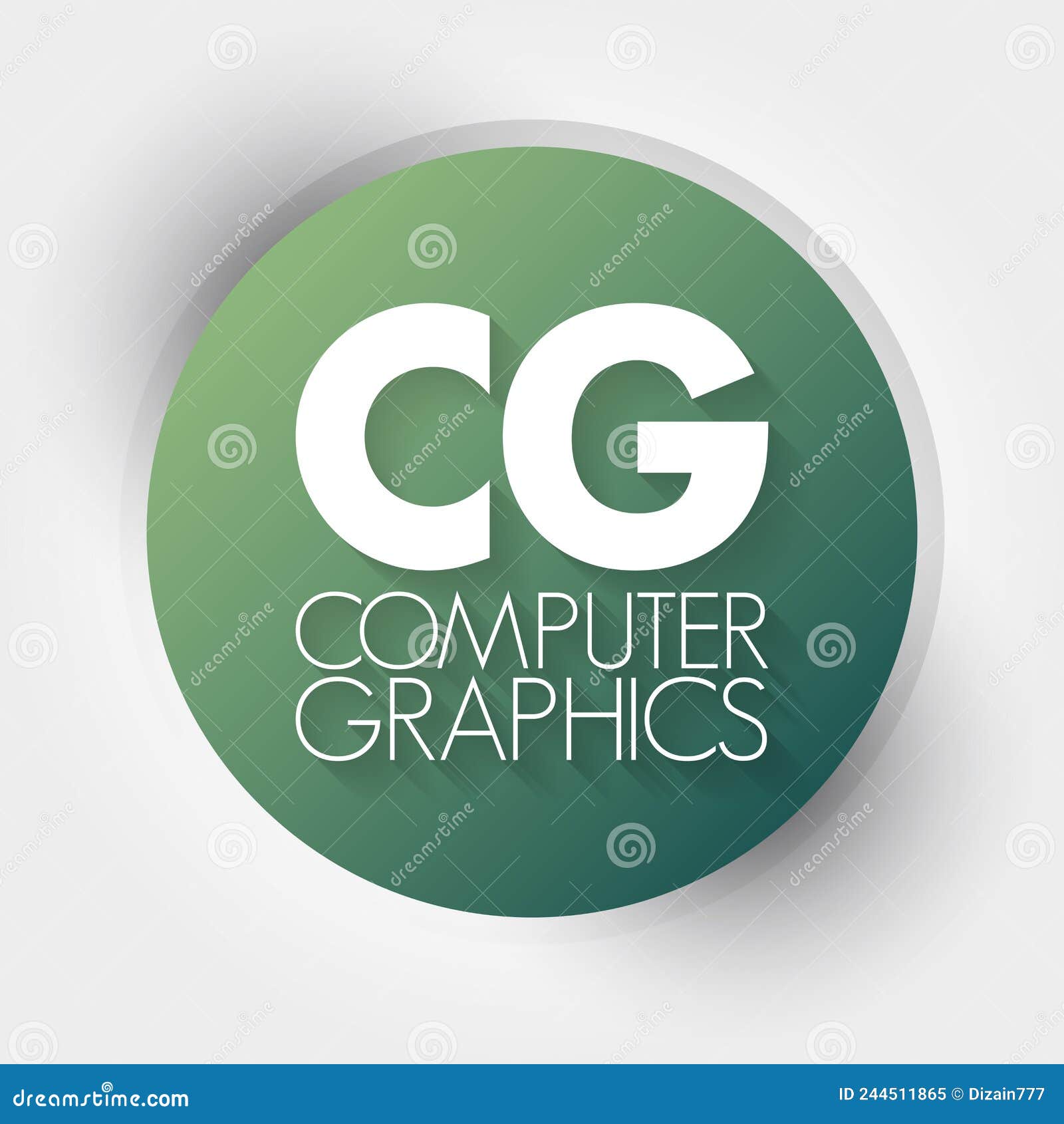 CG - Computer Graphics Acronym, Technology Concept Background Stock ...