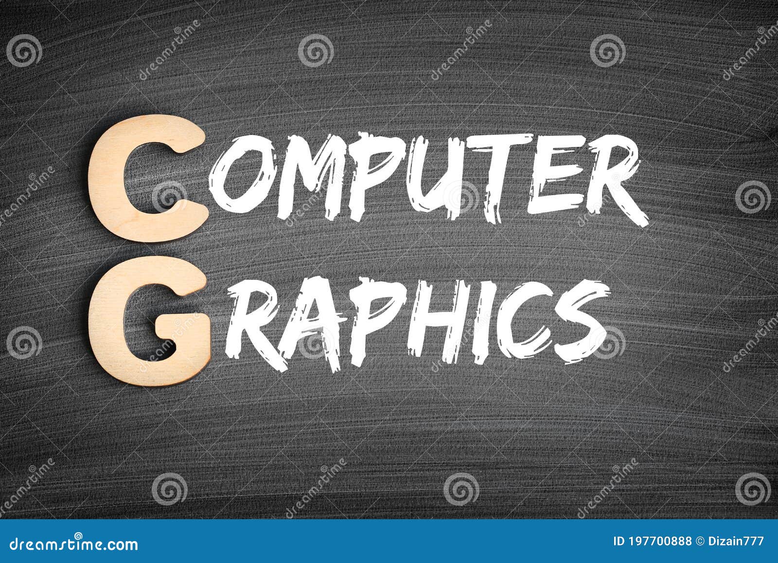 CG - Computer Graphics Acronym, Technology Concept on Blackboard Stock ...