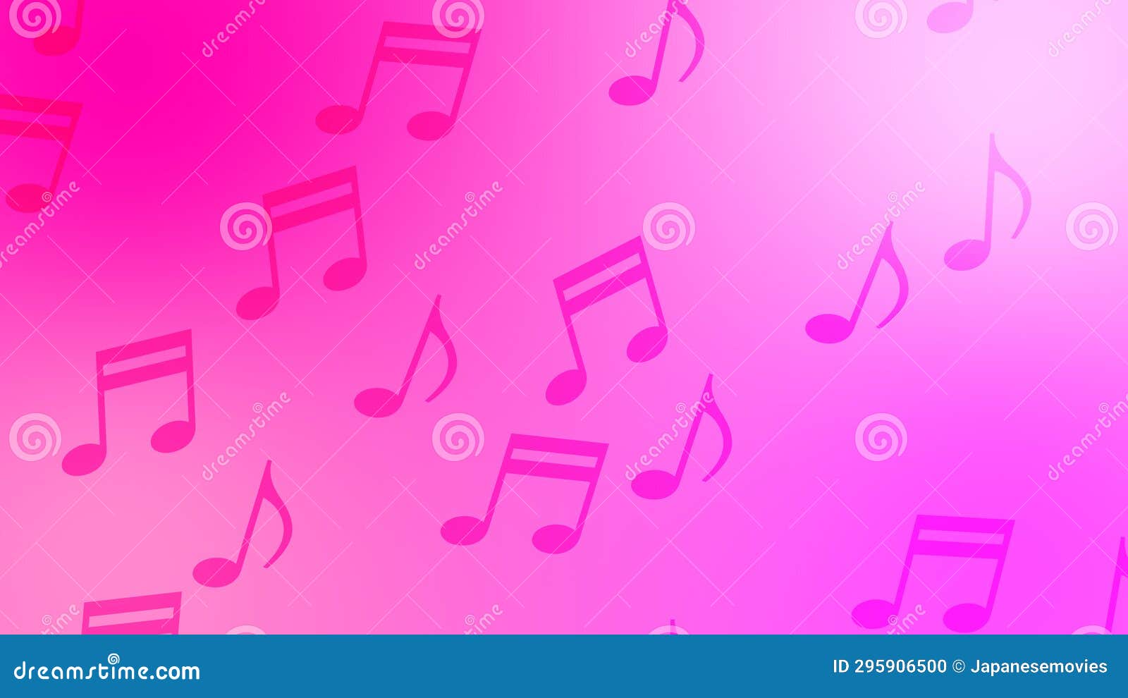 CG Image of Pink and Magenta Background Including Music Note Object ...