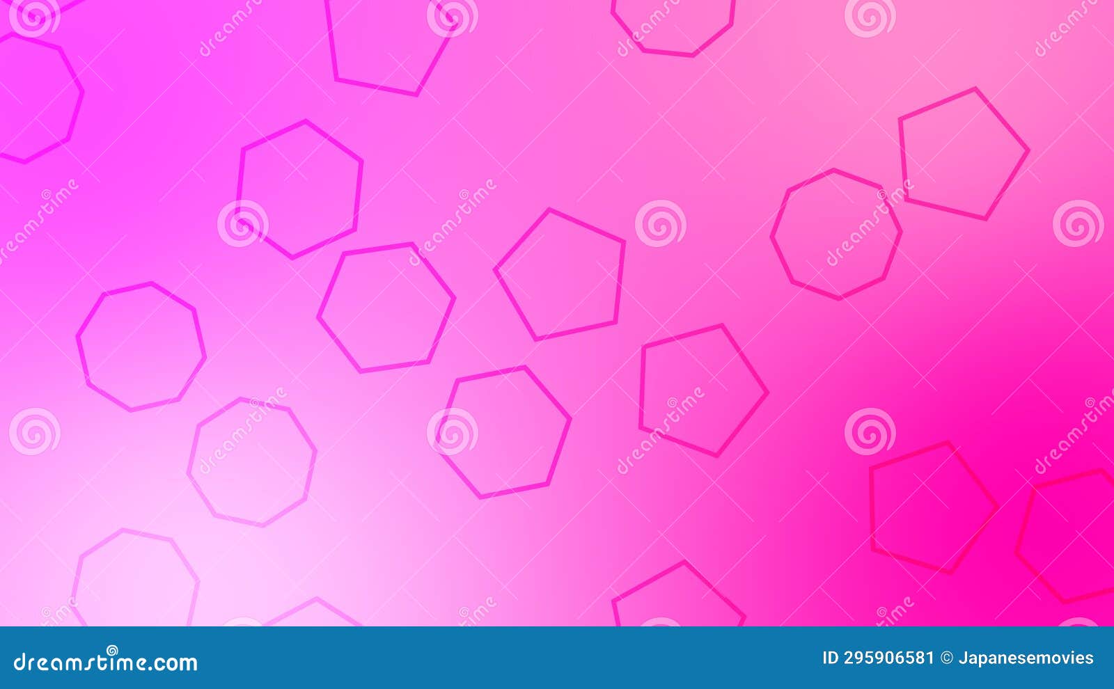 CG Image of Pink and Magenta Background Including Polygon Shaped Object ...