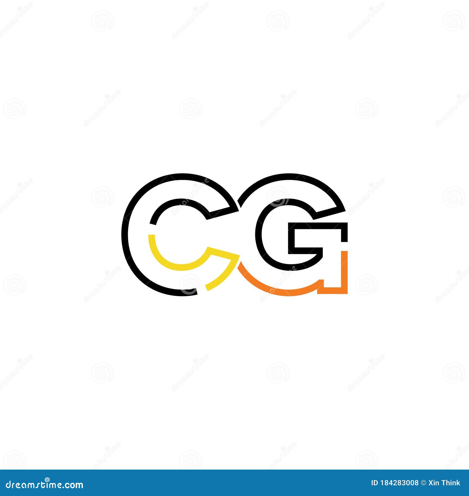 CG Letter Logo Icon Design Template Elements Stock Vector ...