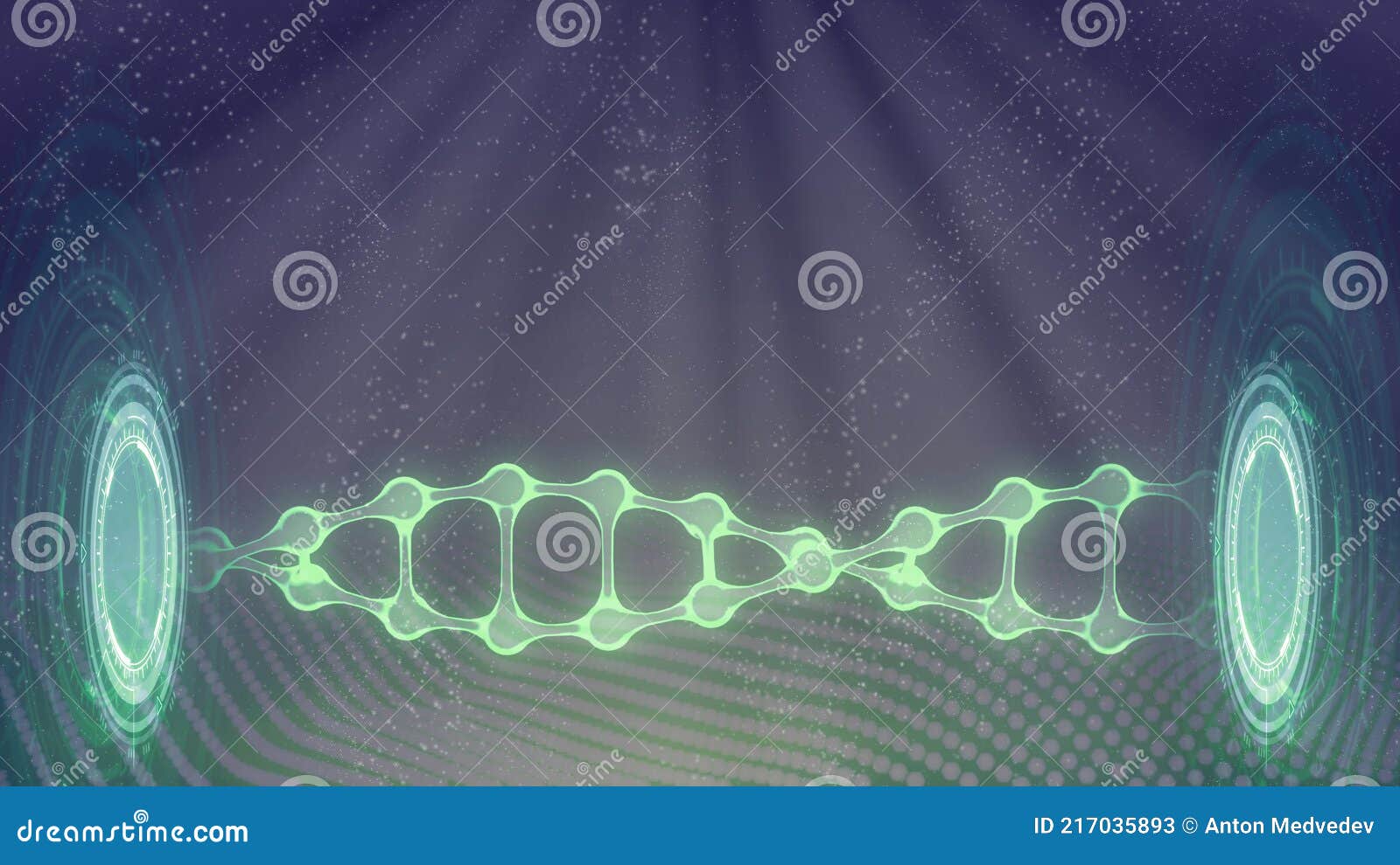 Cg Medical 3D Illustration, Dna-molecule Rendered in Low Half Stock ...