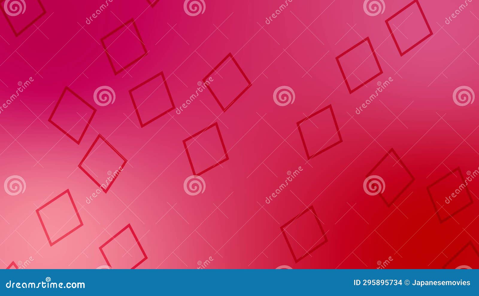 CG of Red Background Including Rhombus Shaped Object Stock Footage ...
