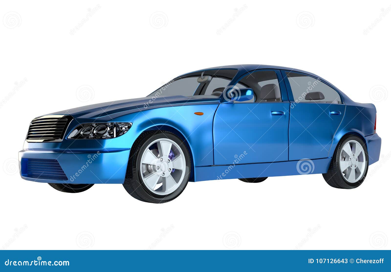 CG Render Of Generic Luxury Coupe Car Royalty-Free Illustration ...