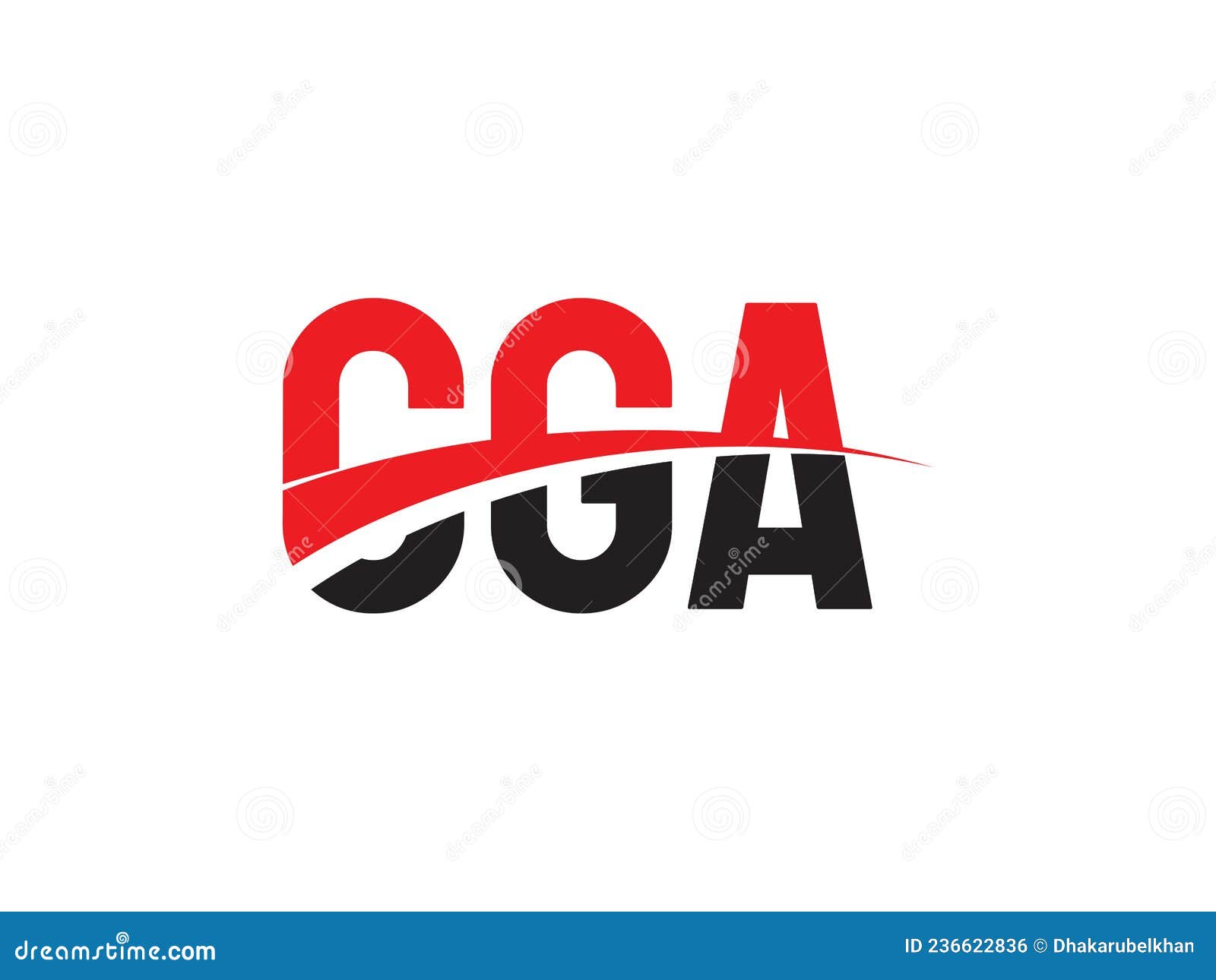 CGA Letter Initial Logo Design Vector Illustration Stock Vector ...