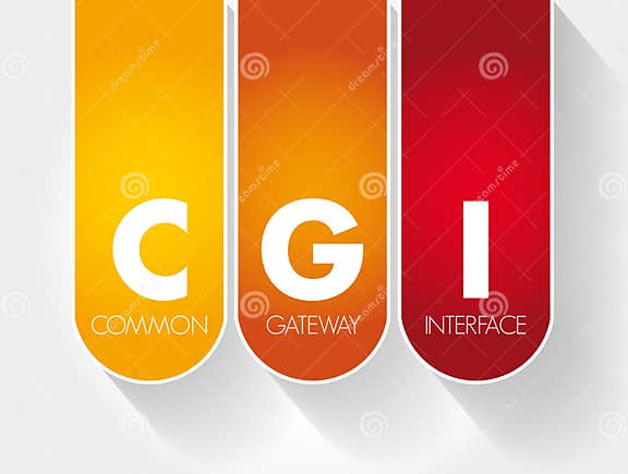 CGI - Common Gateway Interface Acronym Stock Illustration ...