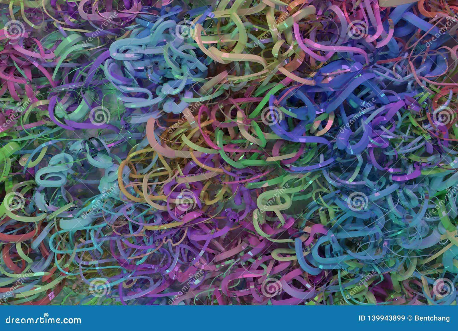 CGI Composition, Messy String, Geometric for Design Texture, Background ...