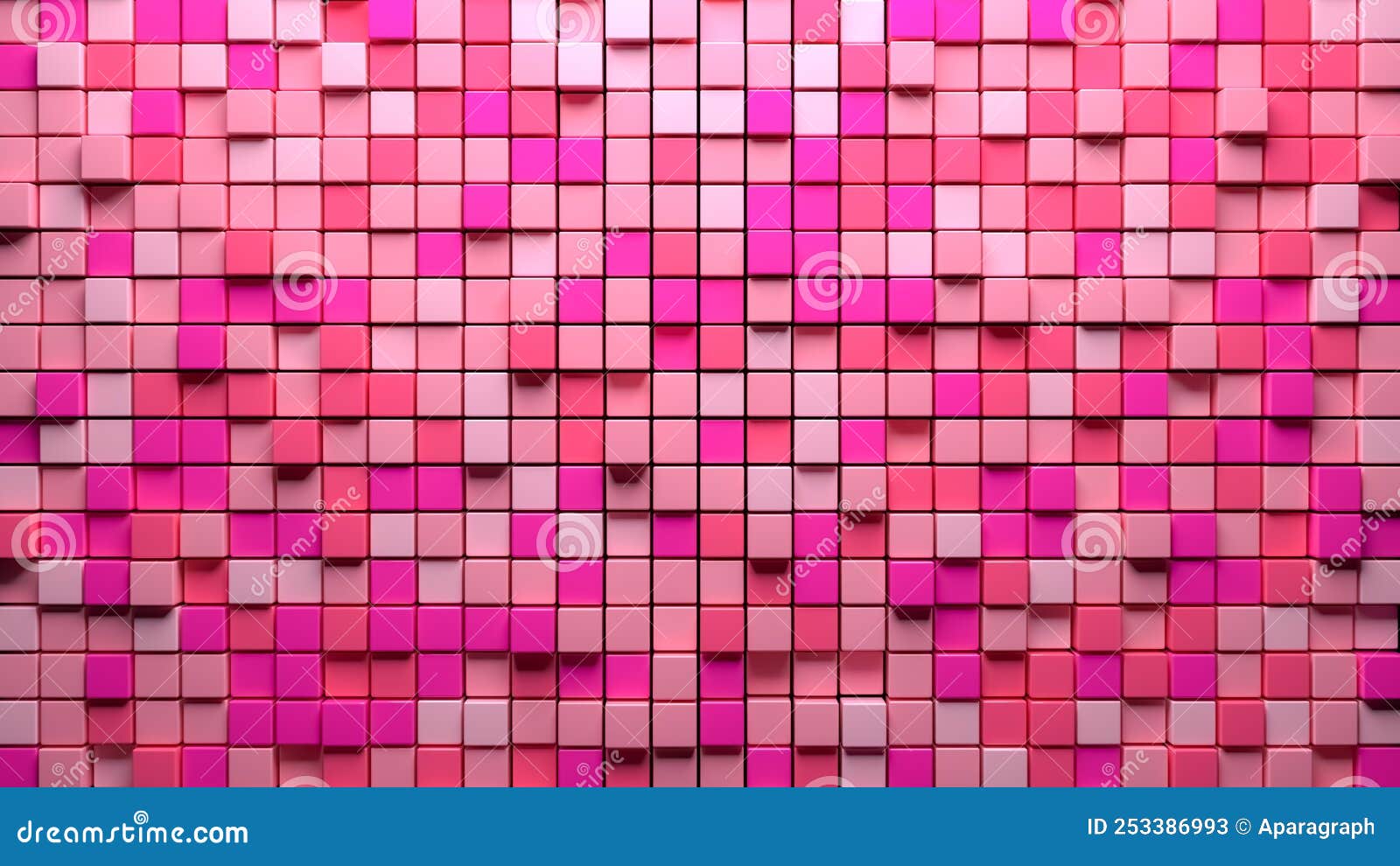 CGI 3d Render Square Abstract Wallpaper Background Stock Illustration ...