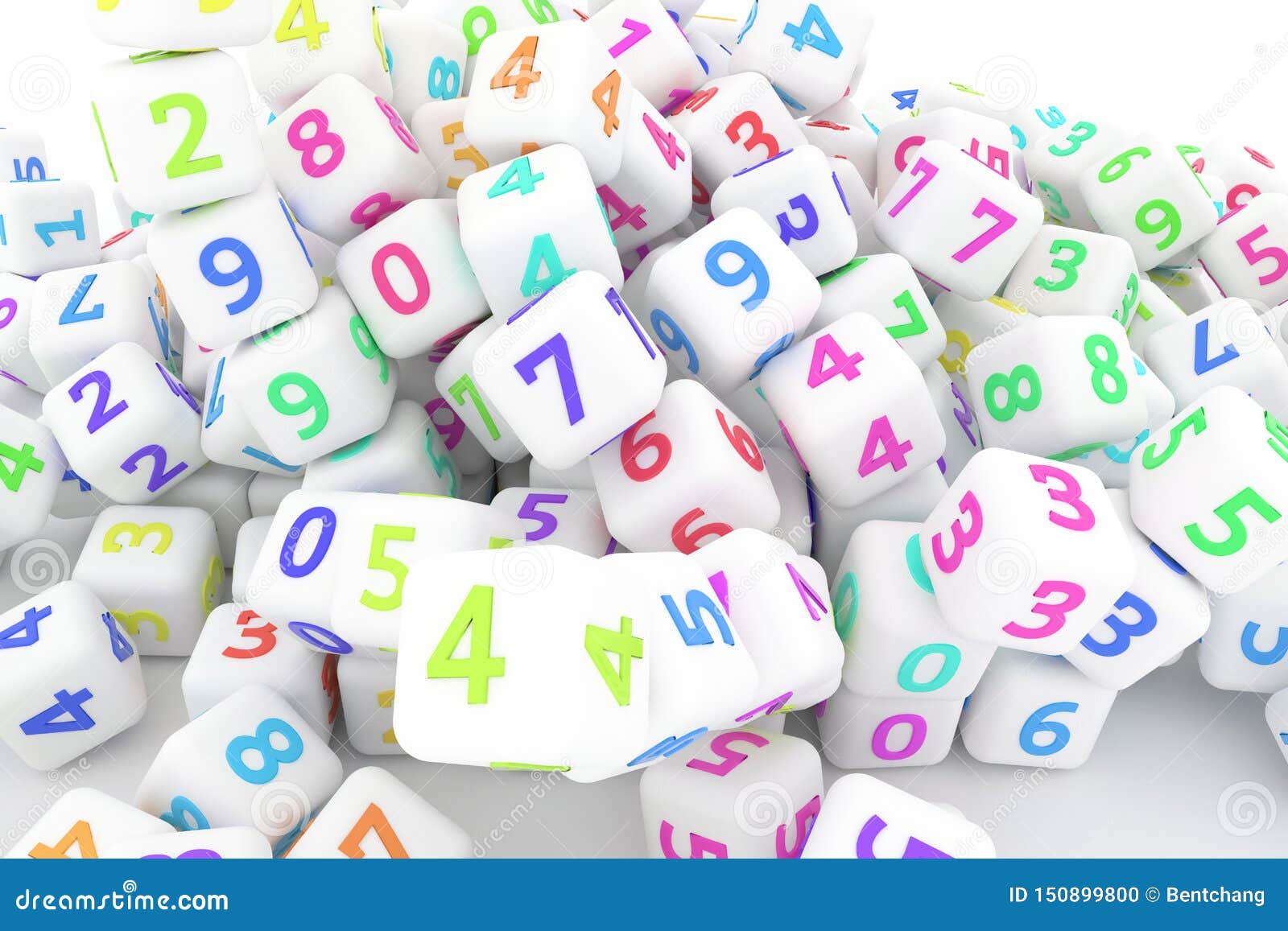 CGI Geometric, Bunch of Number Character, Symbol or Sign for Design ...