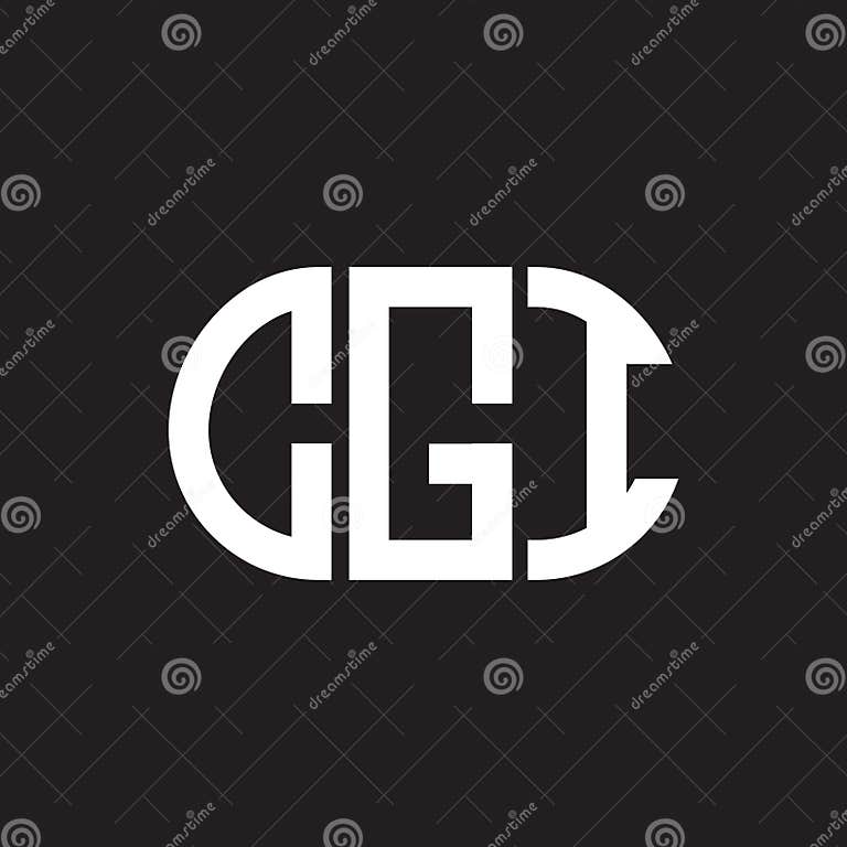 CGI Letter Logo Design on Black Background. CGI Creative Initials ...
