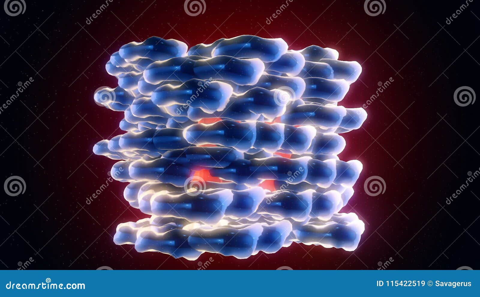 Abstract CGI Motion Graphics and Blue Background Stock Illustration ...