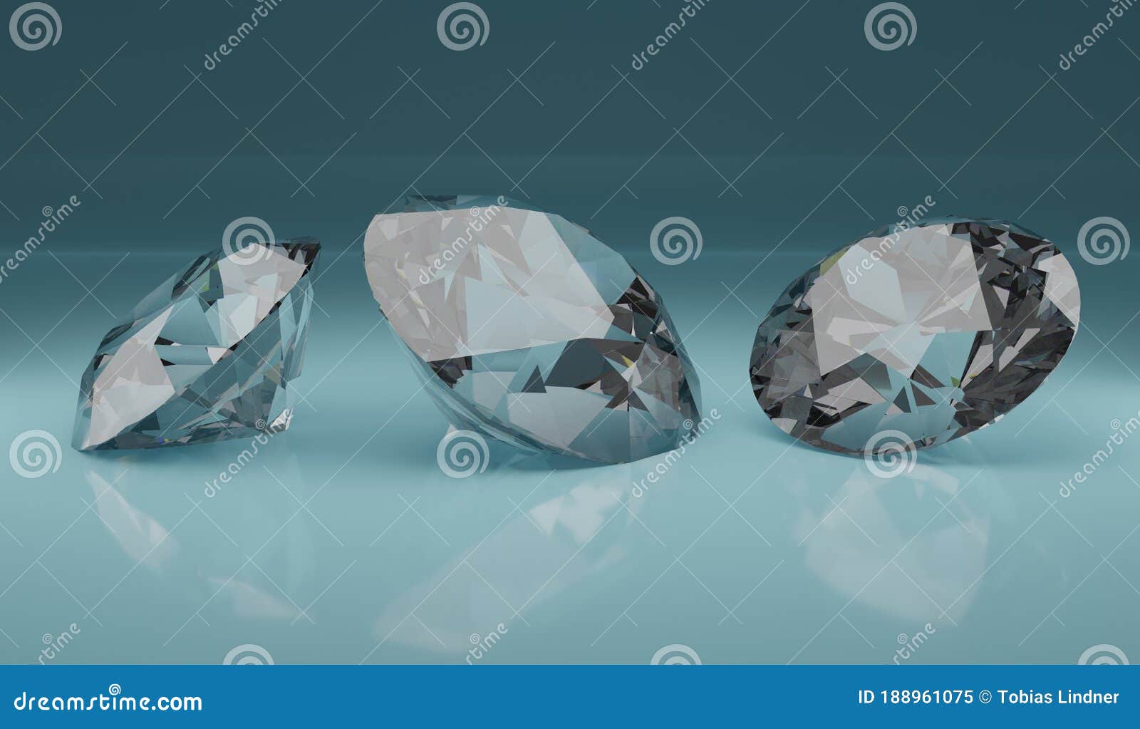 Cgi Render Image of Diamonds Stock Image - Image of diamonds, stone ...