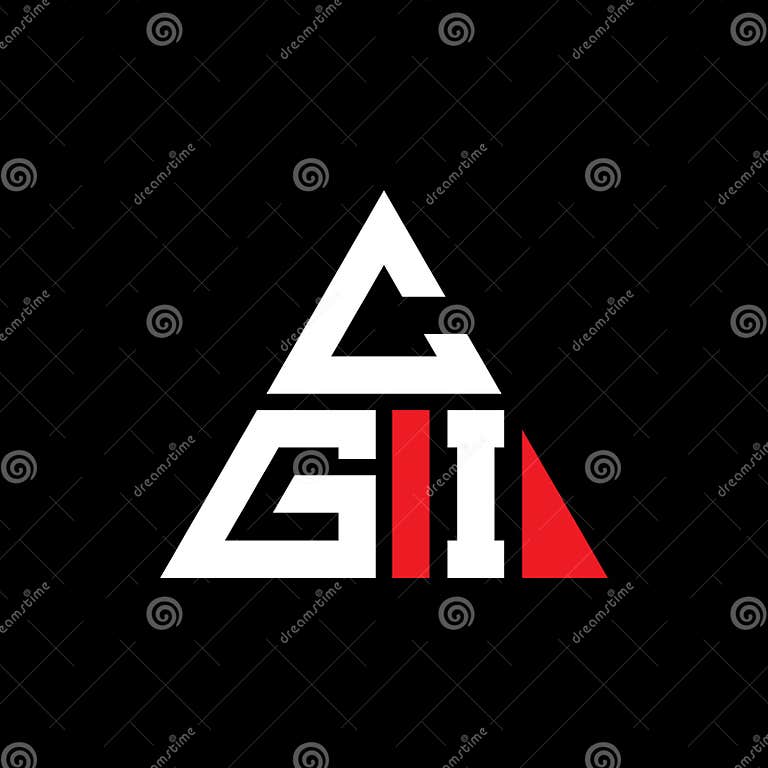 CGI Triangle Letter Logo Design with Triangle Shape. CGI Triangle Logo ...