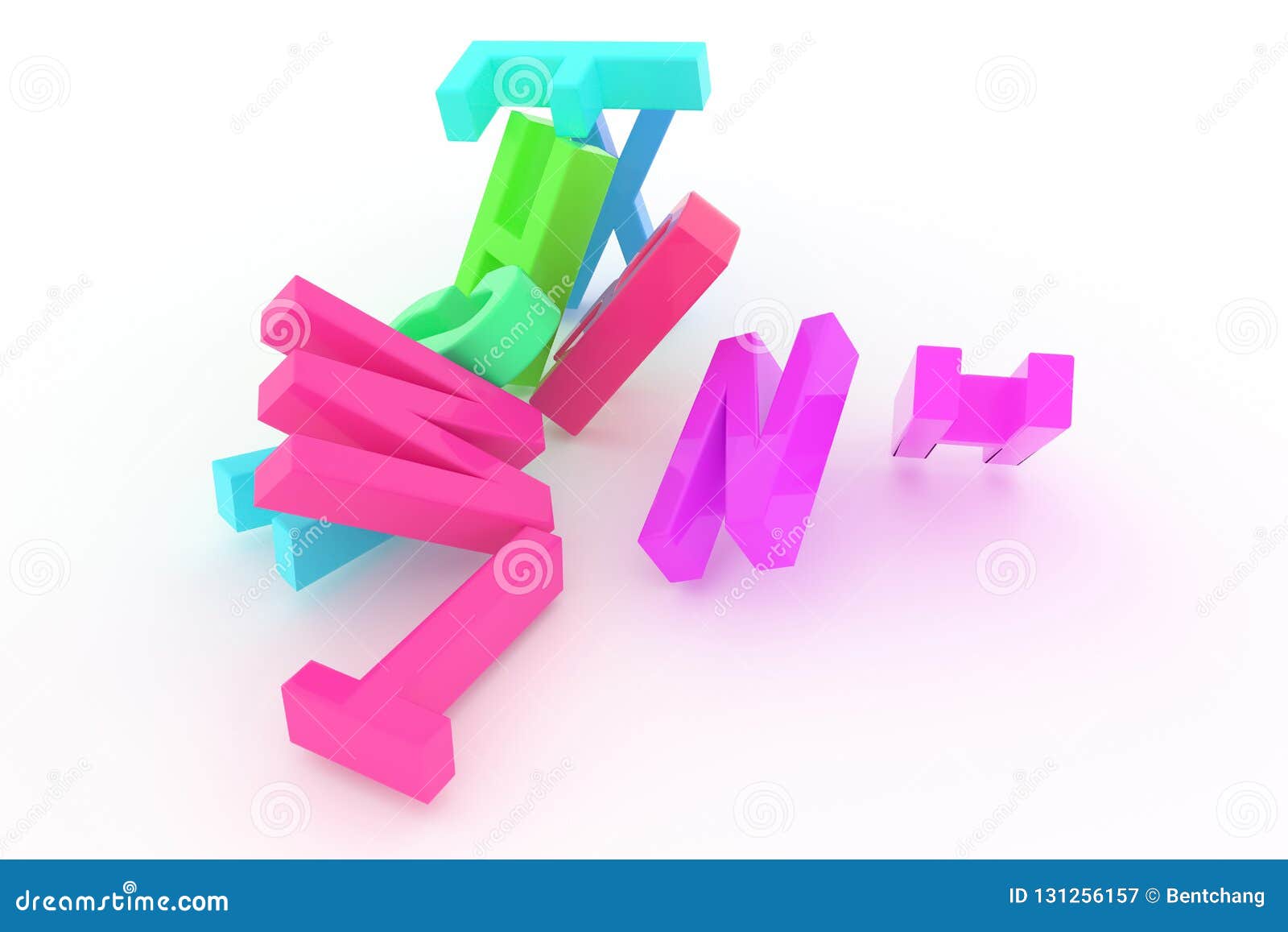 CGI Typography, Alphabetic Character Letter Of ABC For Design Texture ...