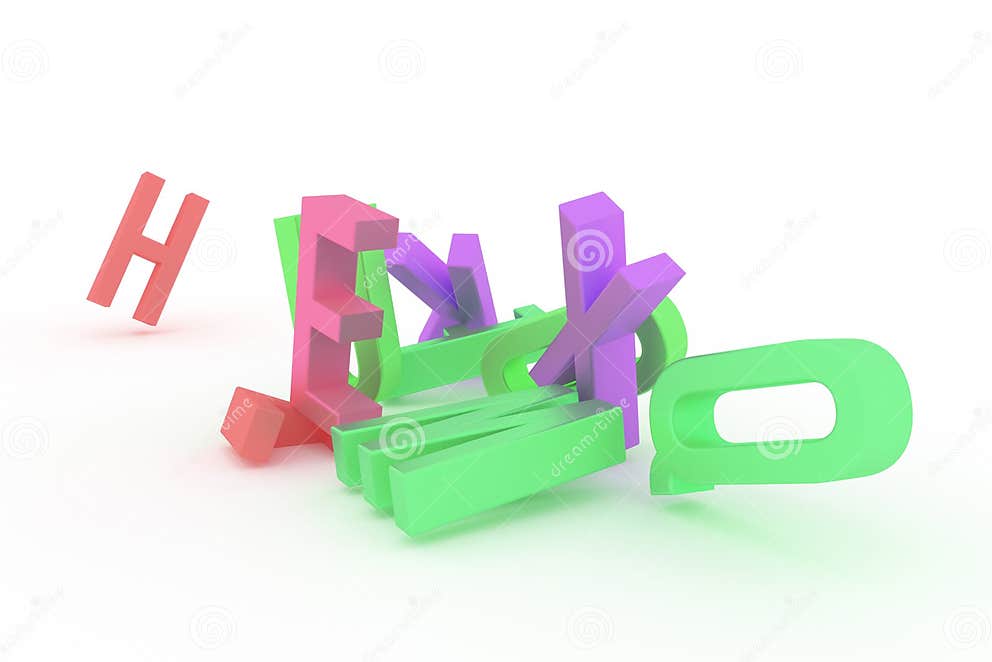 Decorative, Illustrations CGI Typography, Alphabetic Character ...